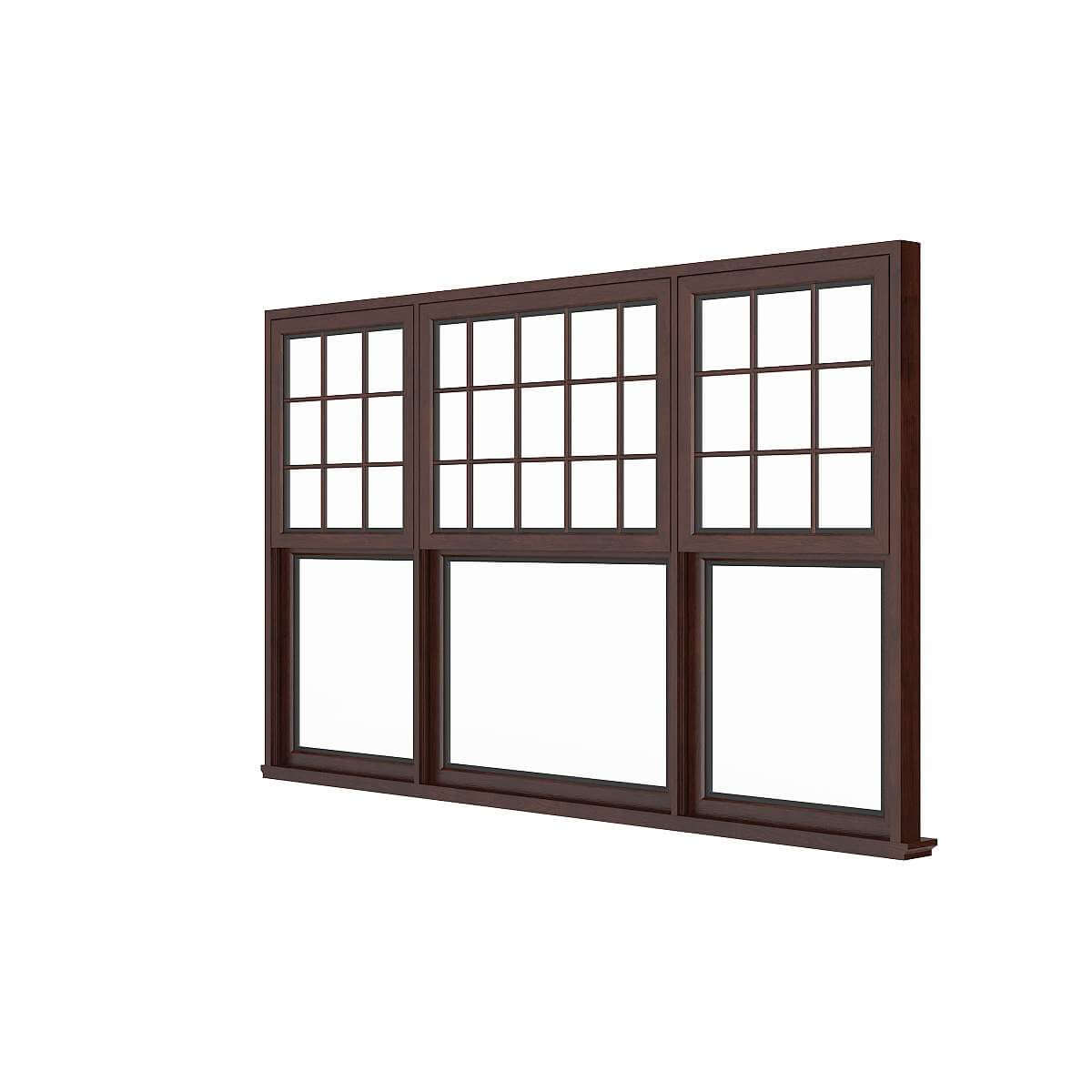 Wooden Window (143.5 x 238 cm) - 3D Model by cgaxis