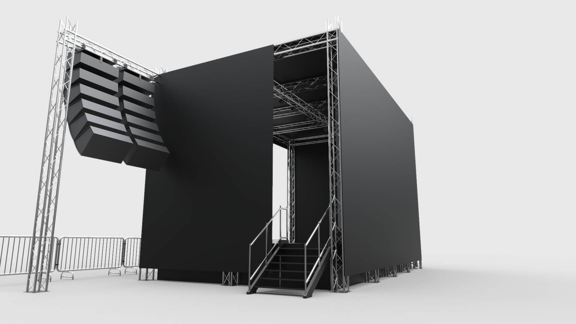 Concert Stage 1 - 3D Model by CGBee