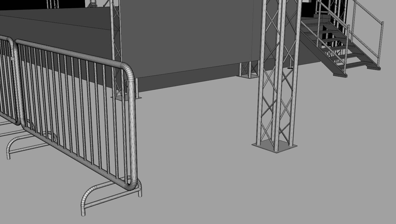 Concert Stage 1 - 3D Model by CGBee
