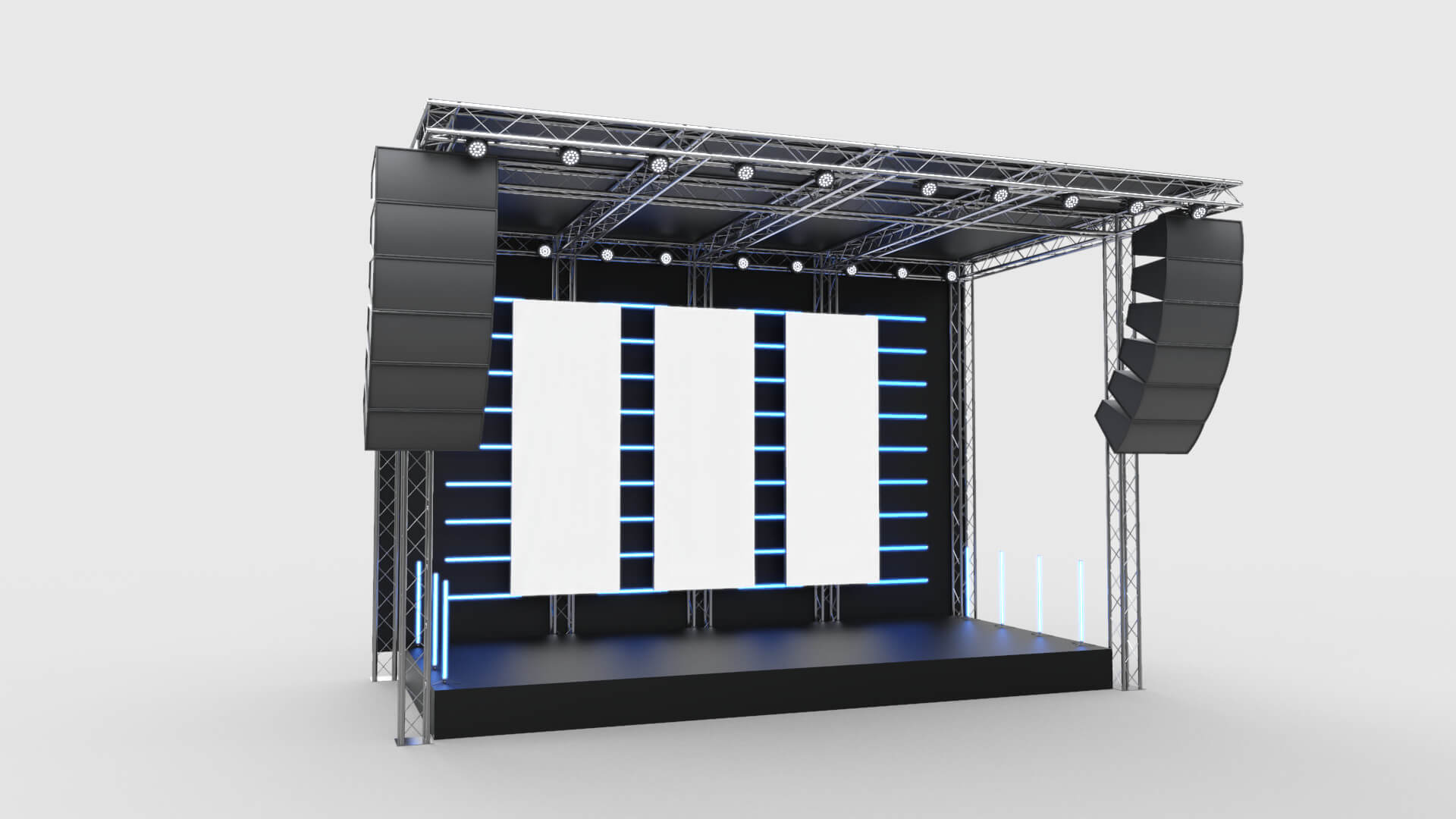 Concert Stage 2 - 3D Model by CGBee