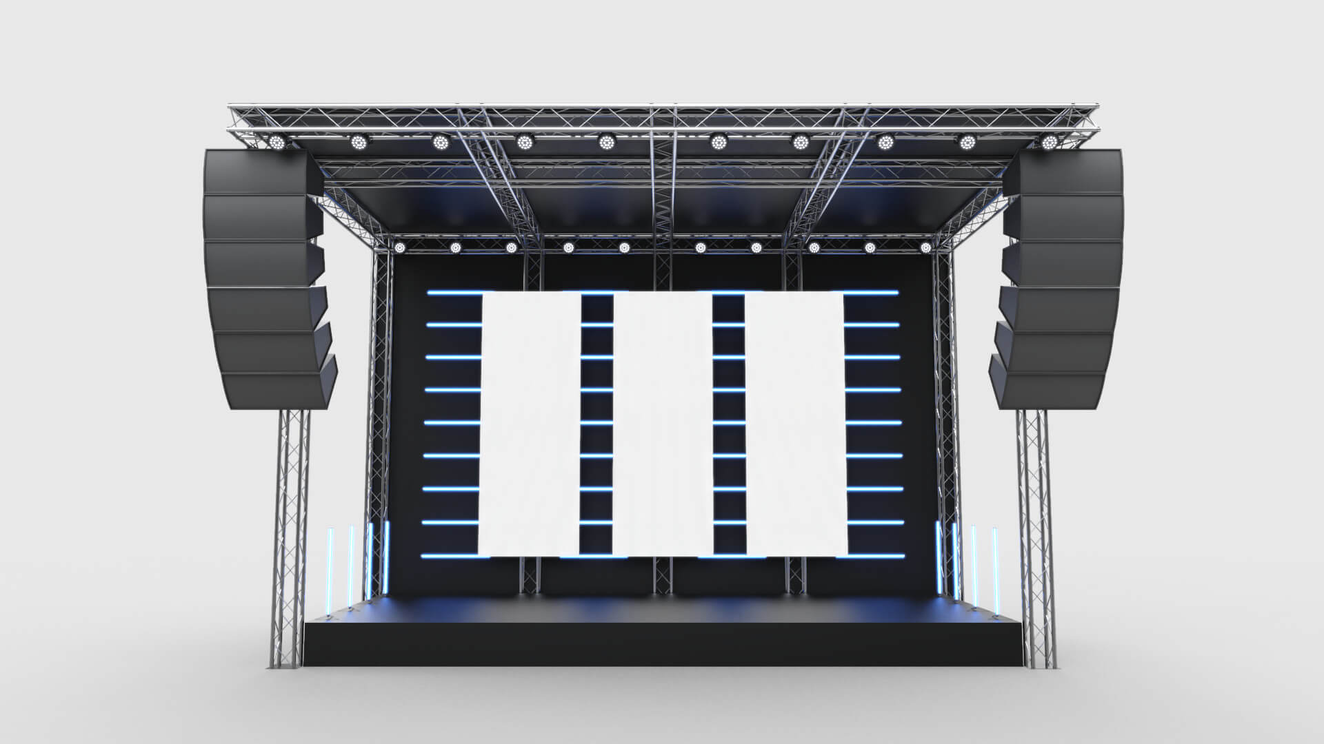 Concert Stage 2 - 3D Model by CGBee