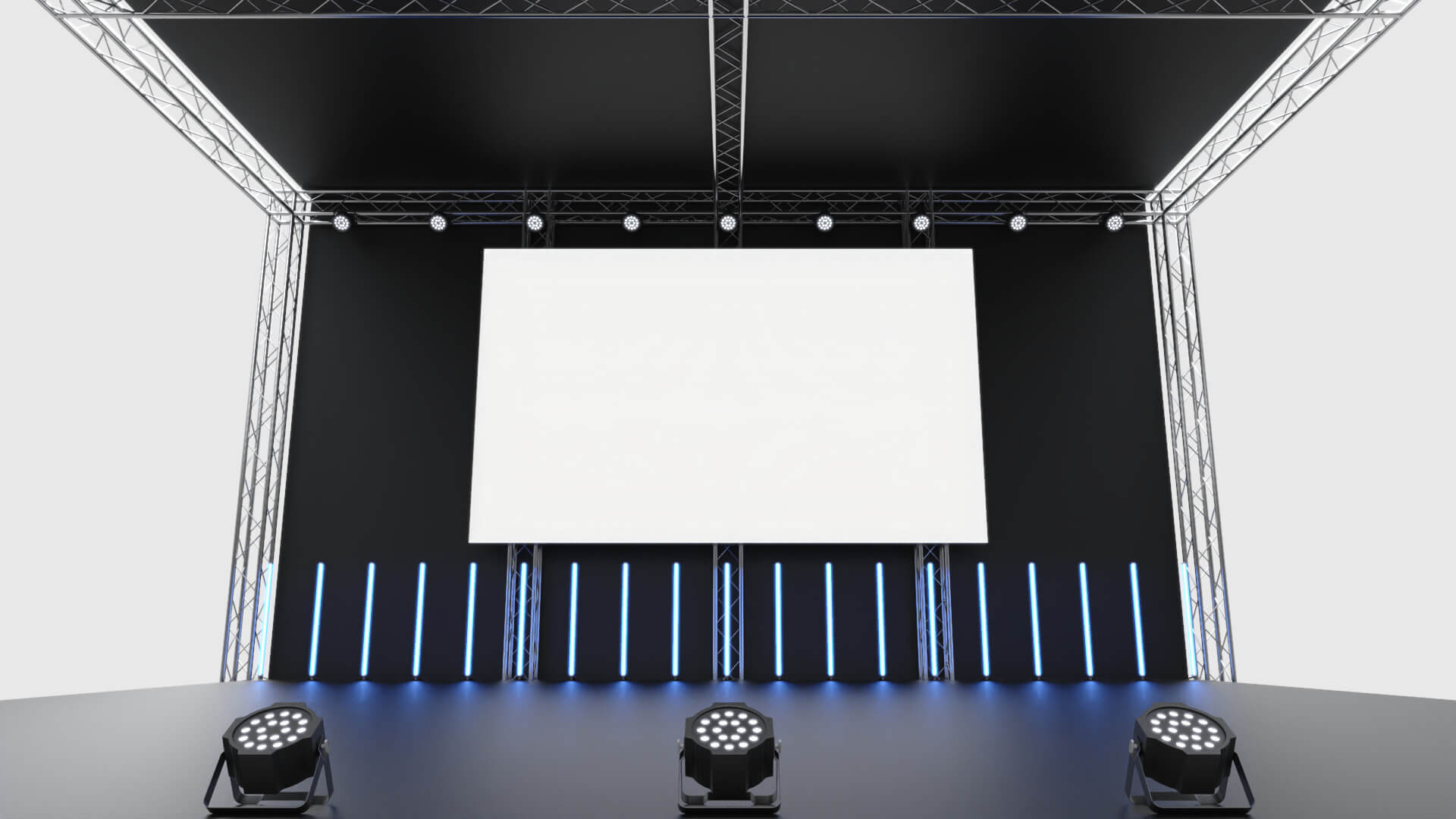 Concert Stage 3 - 3D Model by CGBee