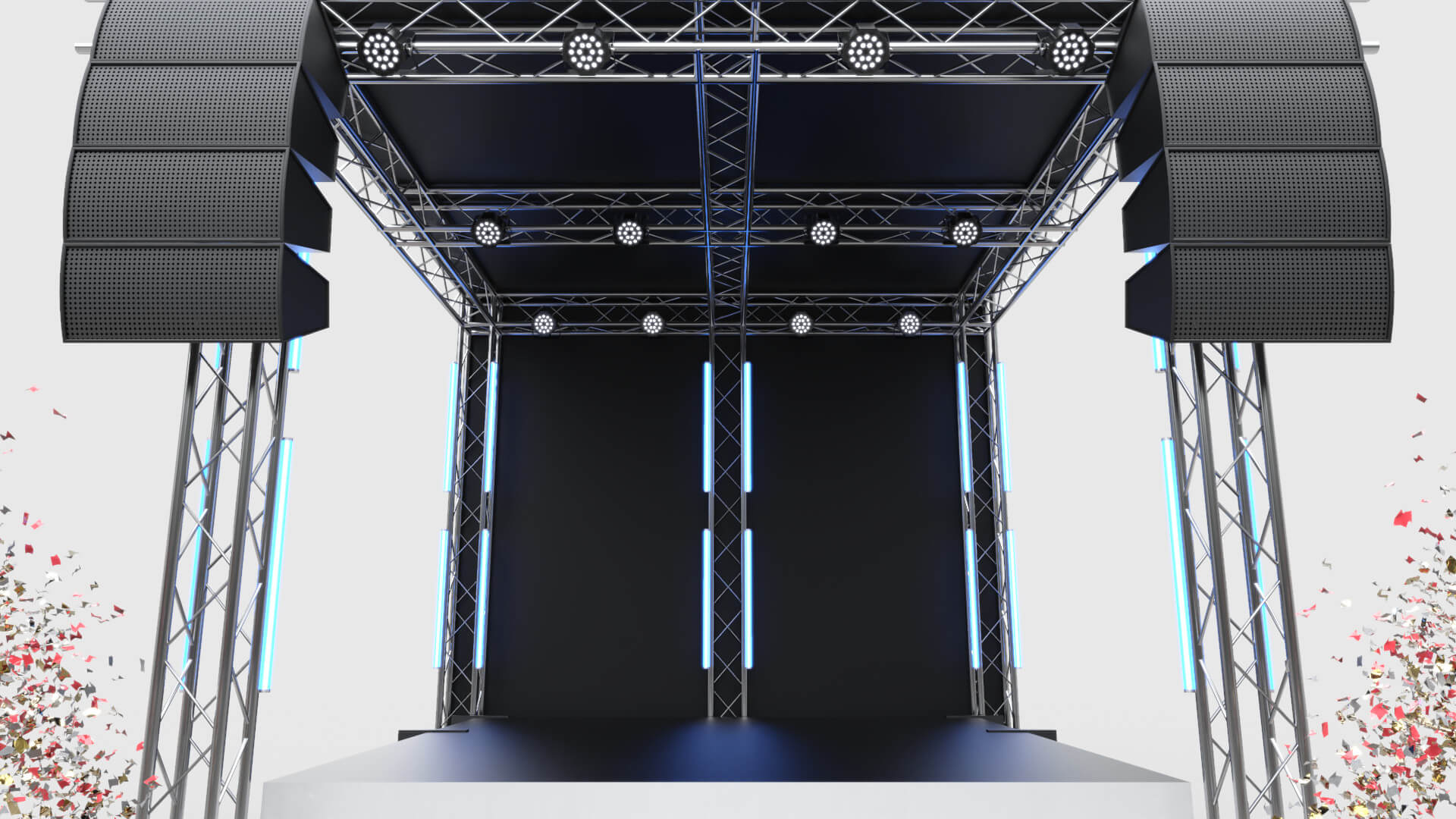 Concert Stage 4 - 3D Model by CGBee
