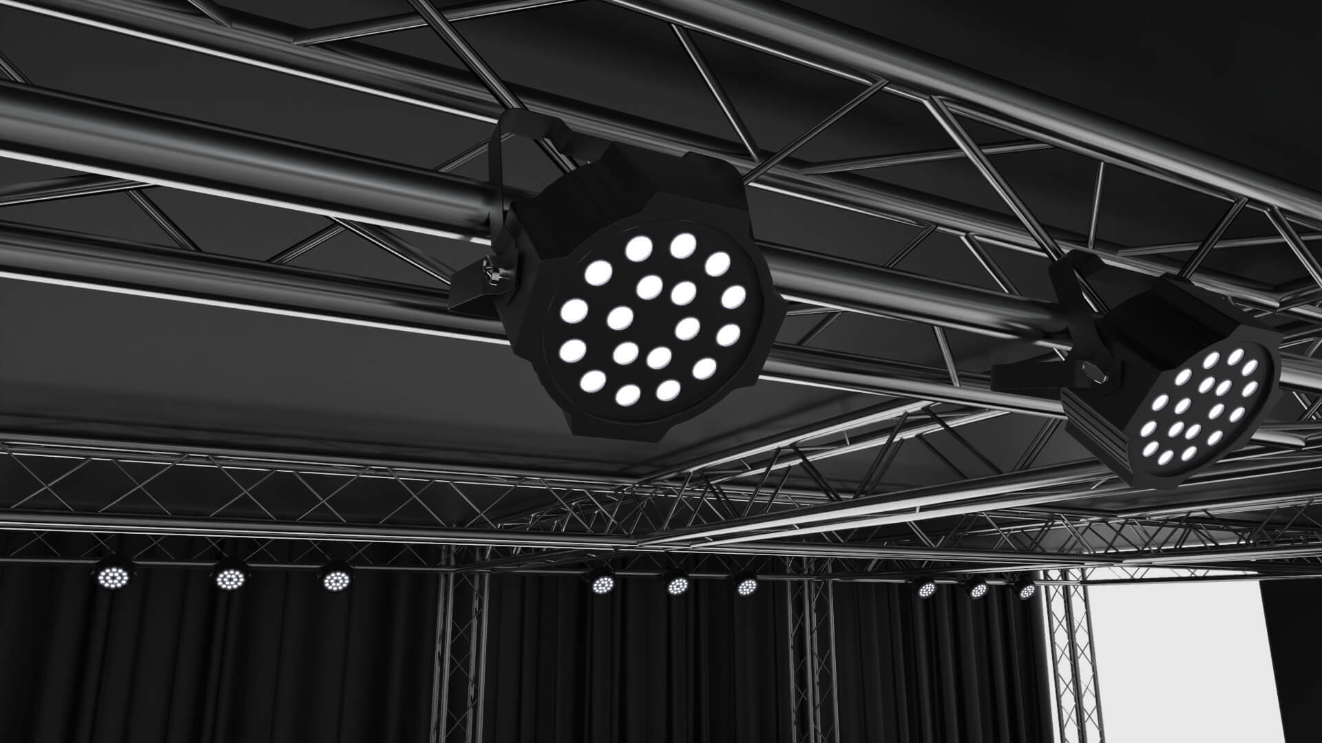 Concert Stage 5 - 3D Model by CGBee