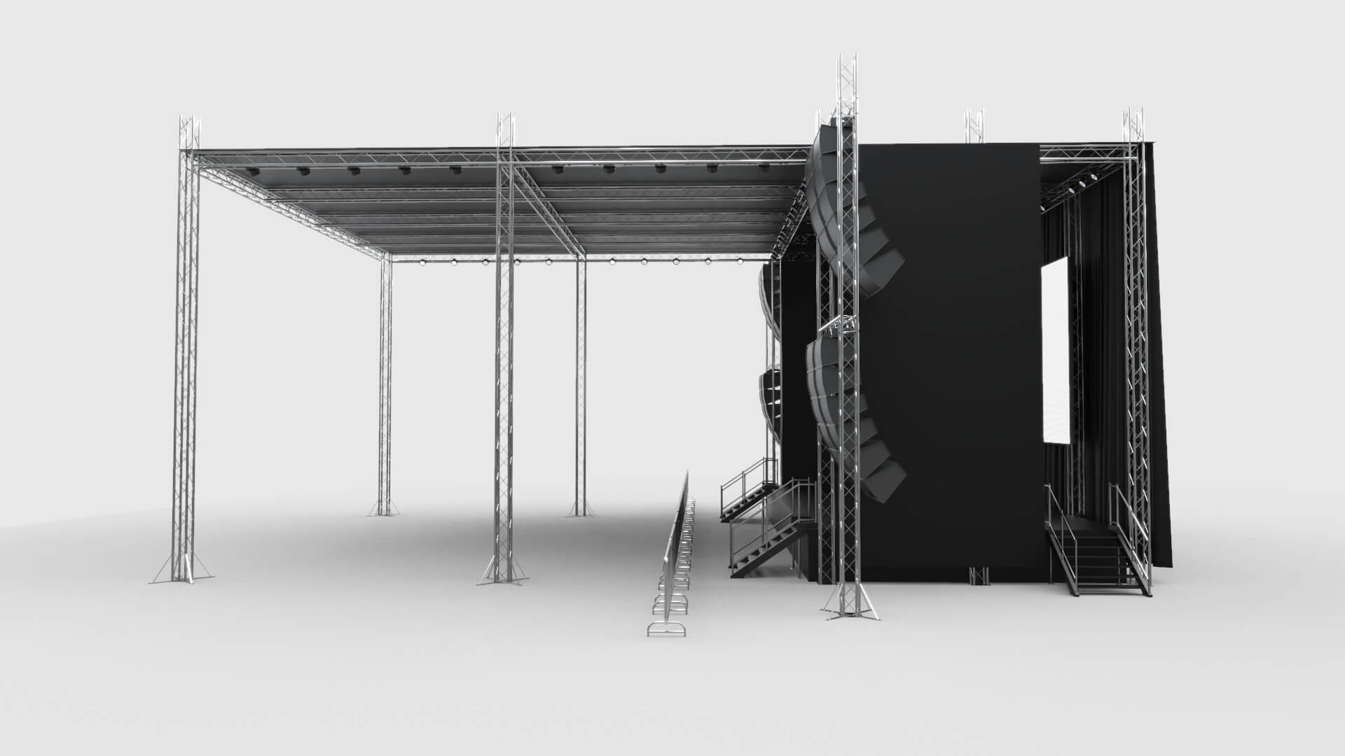 Concert Stage 5 - 3D Model by CGBee