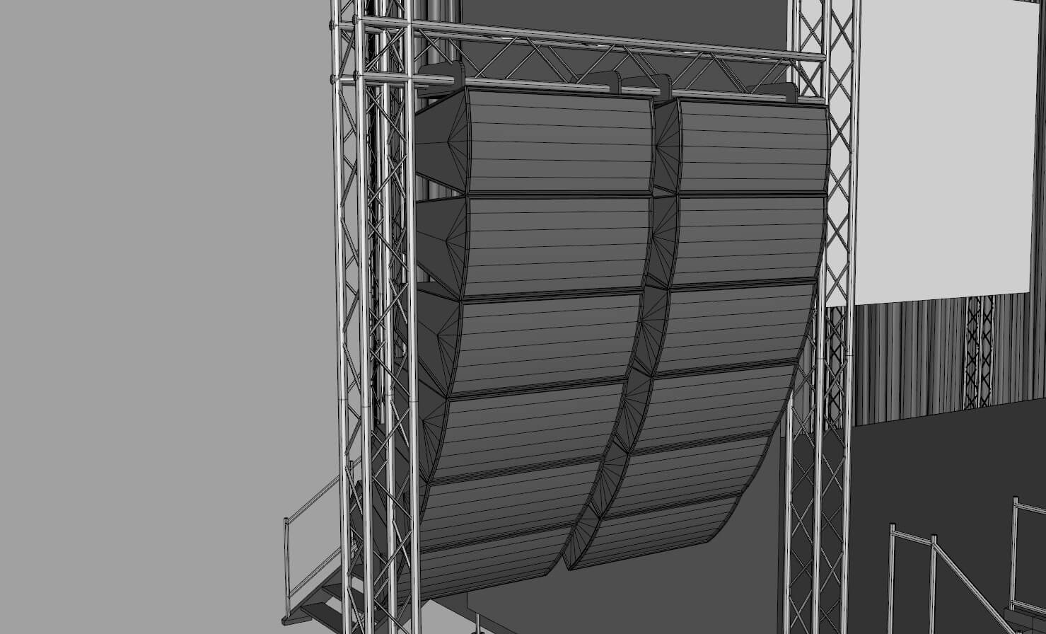 Concert Stage 5 - 3D Model by CGBee