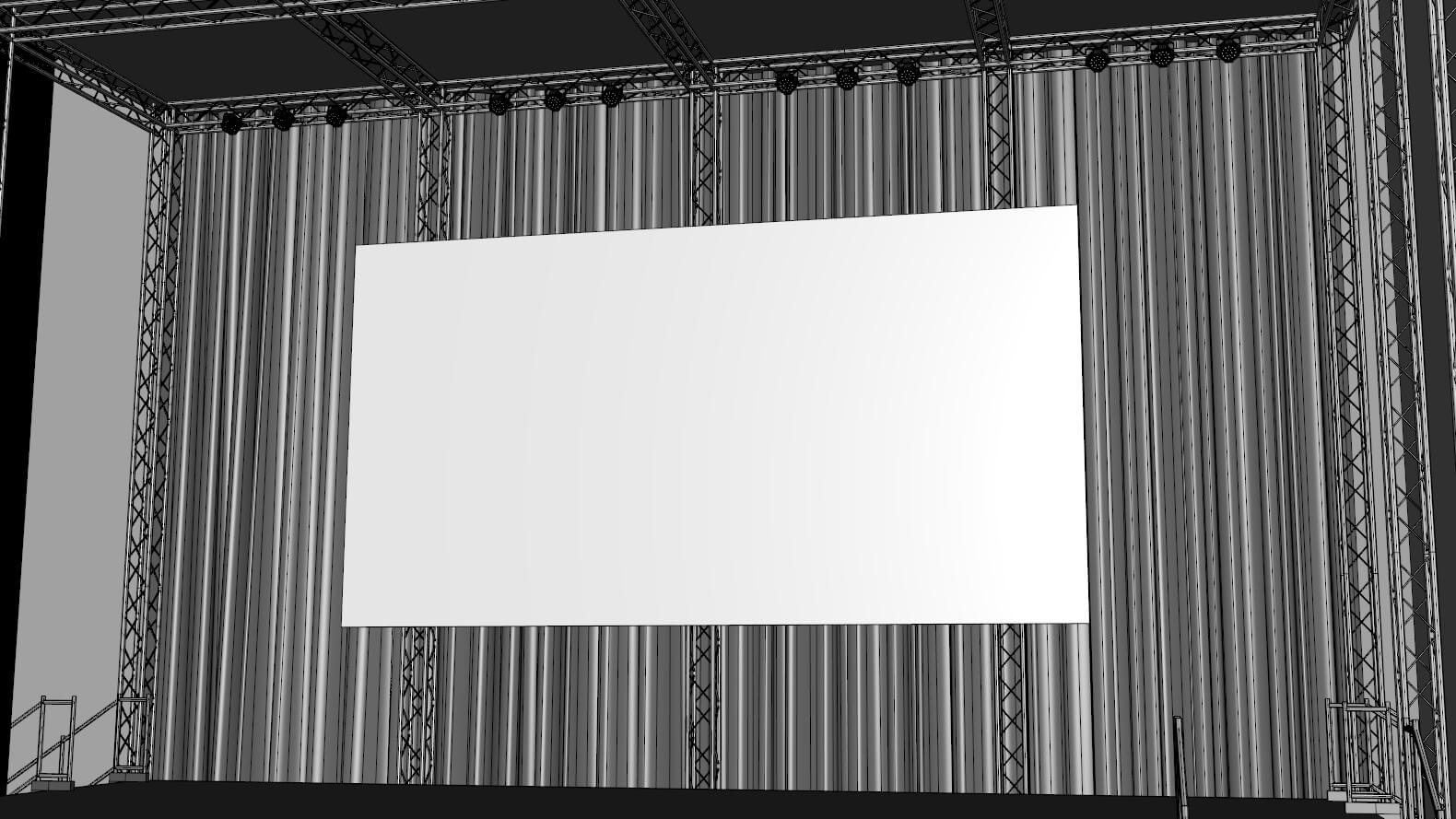 Concert Stage 5 - 3D Model by CGBee