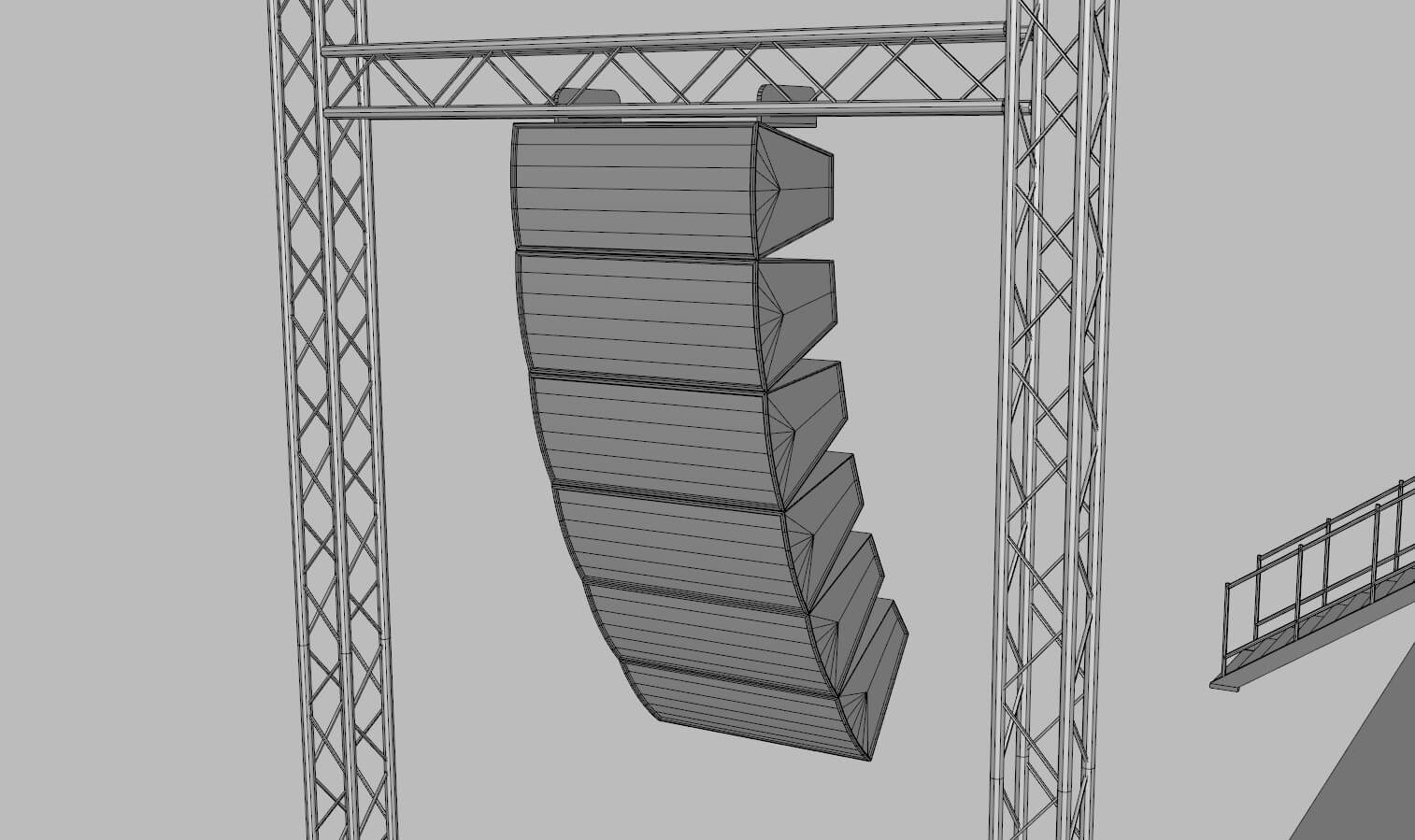 Concert Stage 6 - 3D Model by CGBee