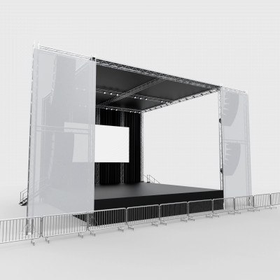 Concert Stage 6 - 3D Model by CGBee