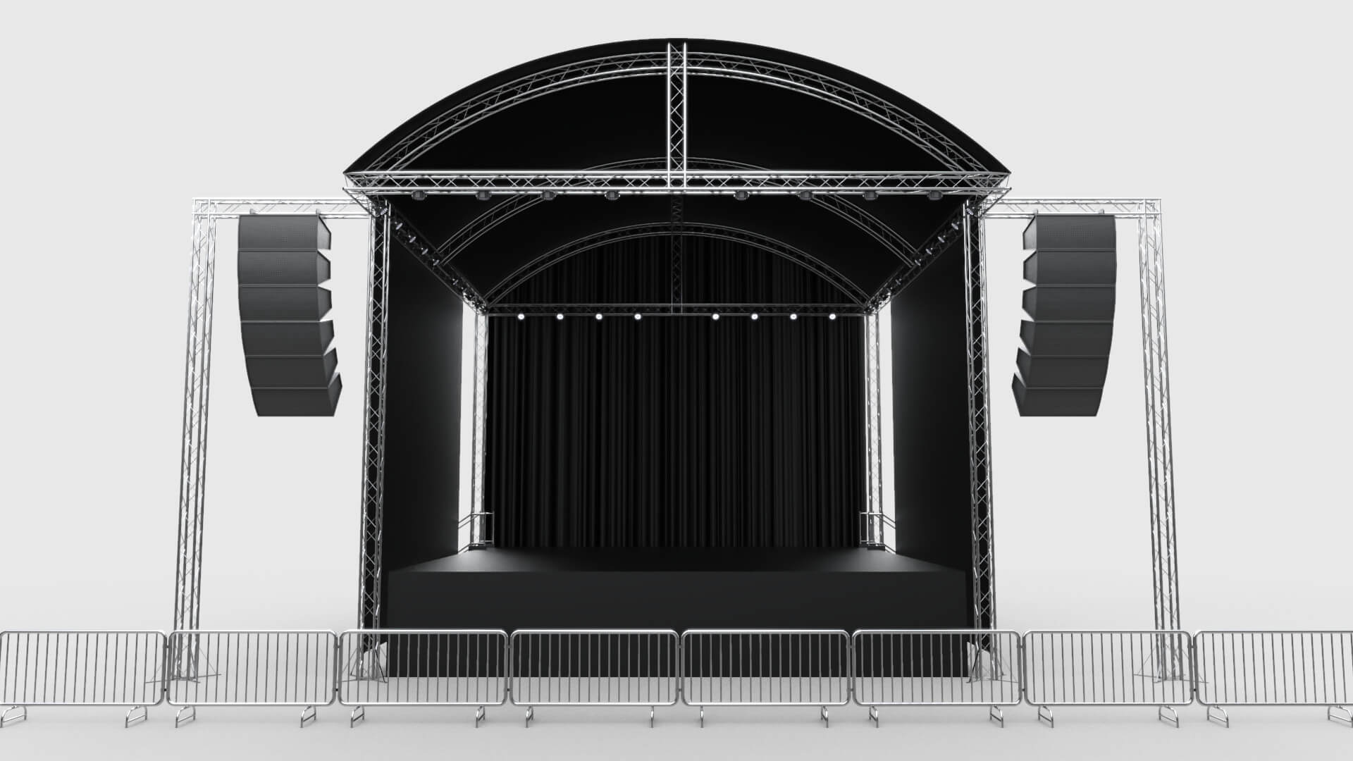 Concert Stage 7 - 3D Model by CGBee