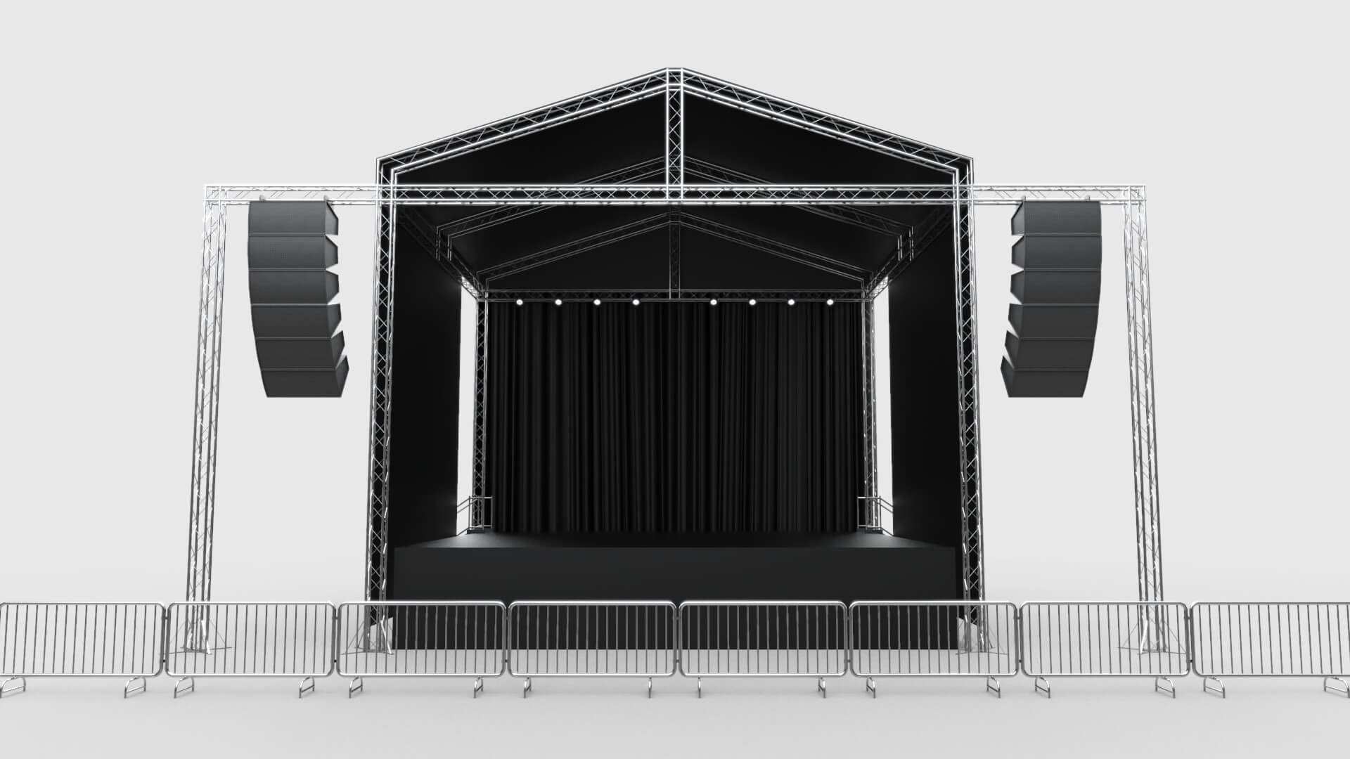 Concert Stage 8 - 3D Model by CGBee