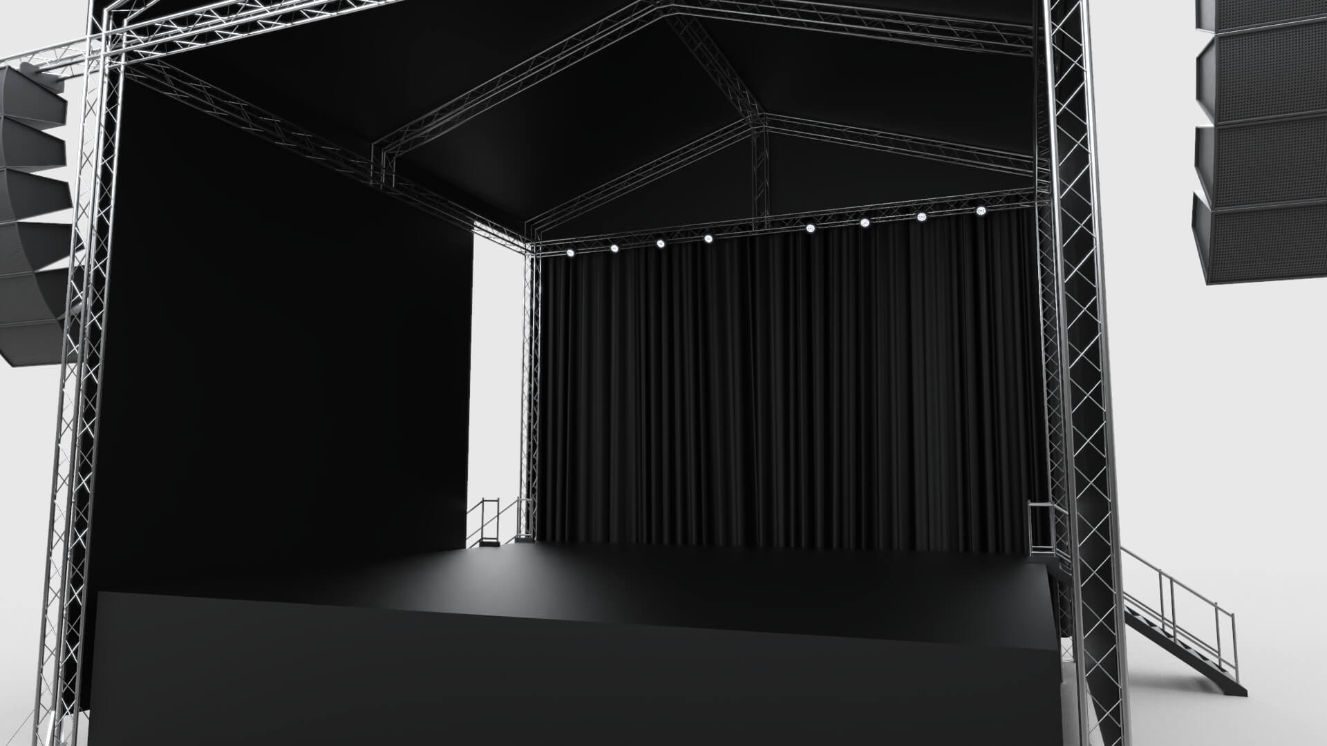 Concert Stage 8 - 3D Model by CGBee
