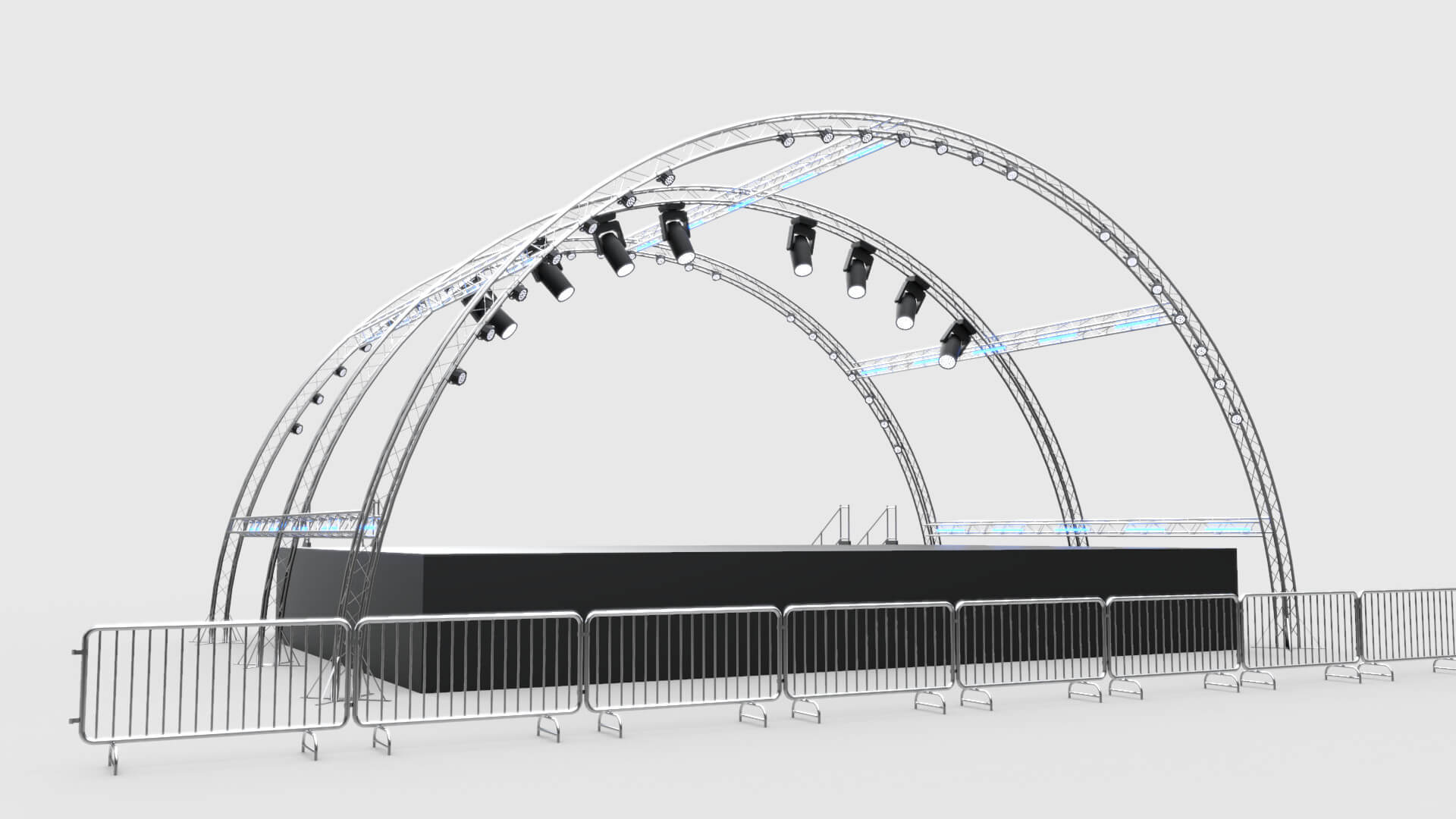 Concert Stage 9 - 3D Model by CGBee