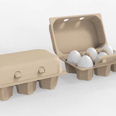 Eggs Box - 3D Model by CGBee