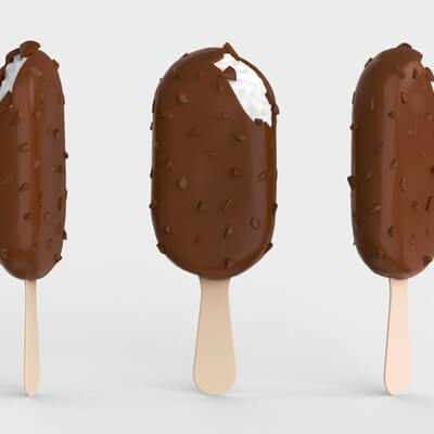 Ice Cream Bar - 3D Model by CGBee