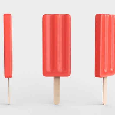 Ice Pop - 3D Model by CGBee