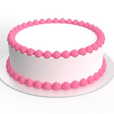 Regular Round Cake - 3D Model by CGBee