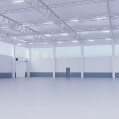 Warehouse Interior 1 - 3D Model by CGBee