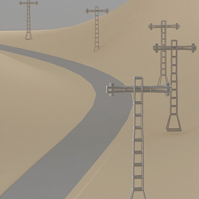Desert Scene 3D Model – Realistic Environment Landscap by CGCity