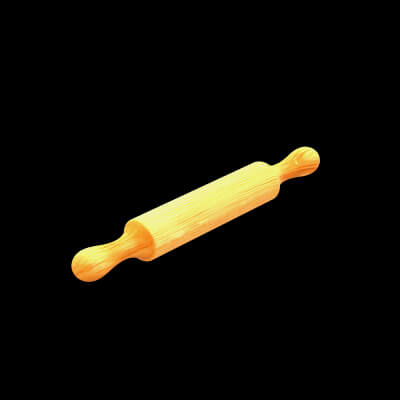 High-Quality Rolling Pin 3D Model by CGCity