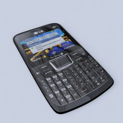 LG Tri Chip C333 3D Model by CGCity