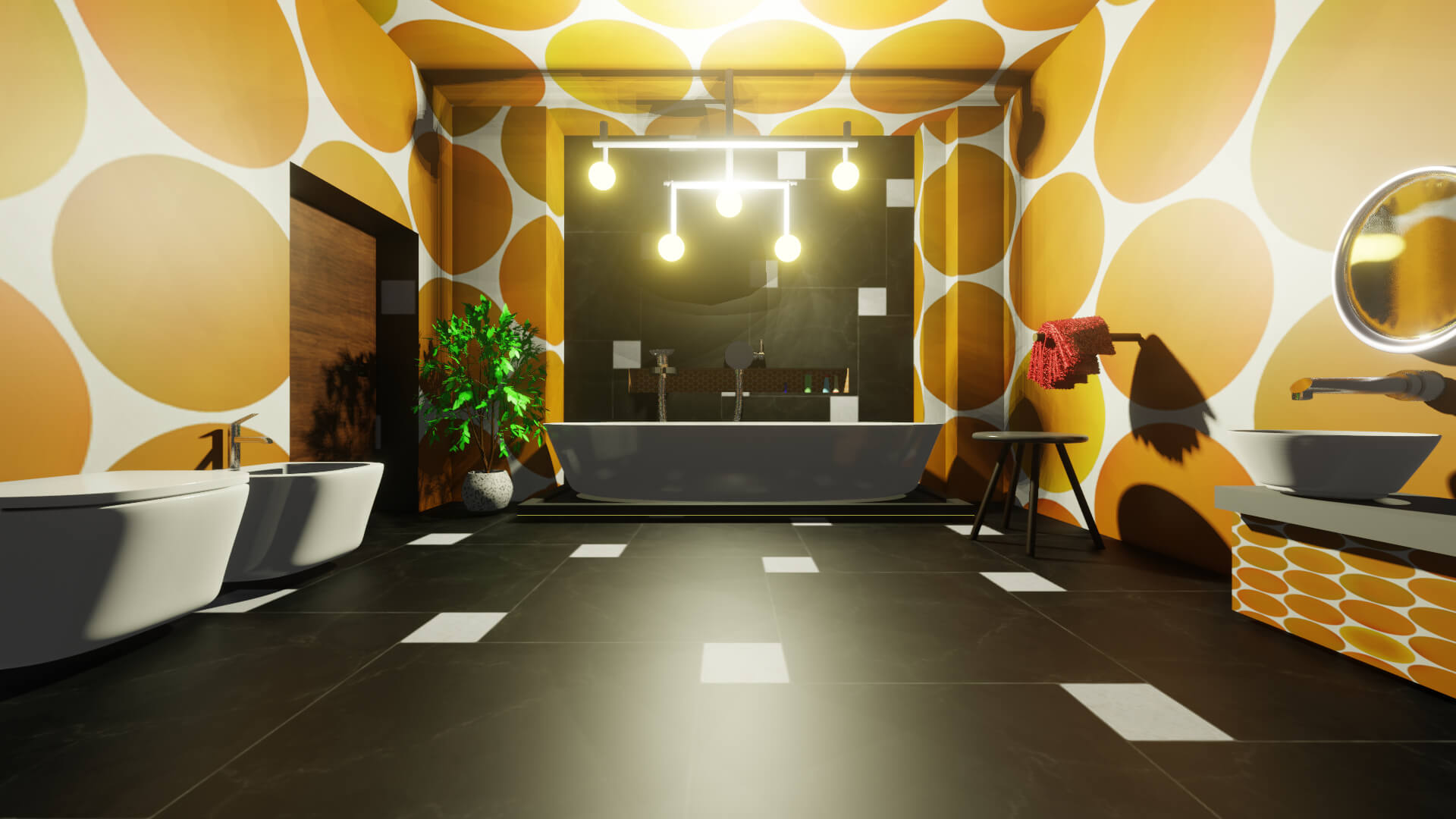 Modern Bathroom - 3D Model by cgDesigner