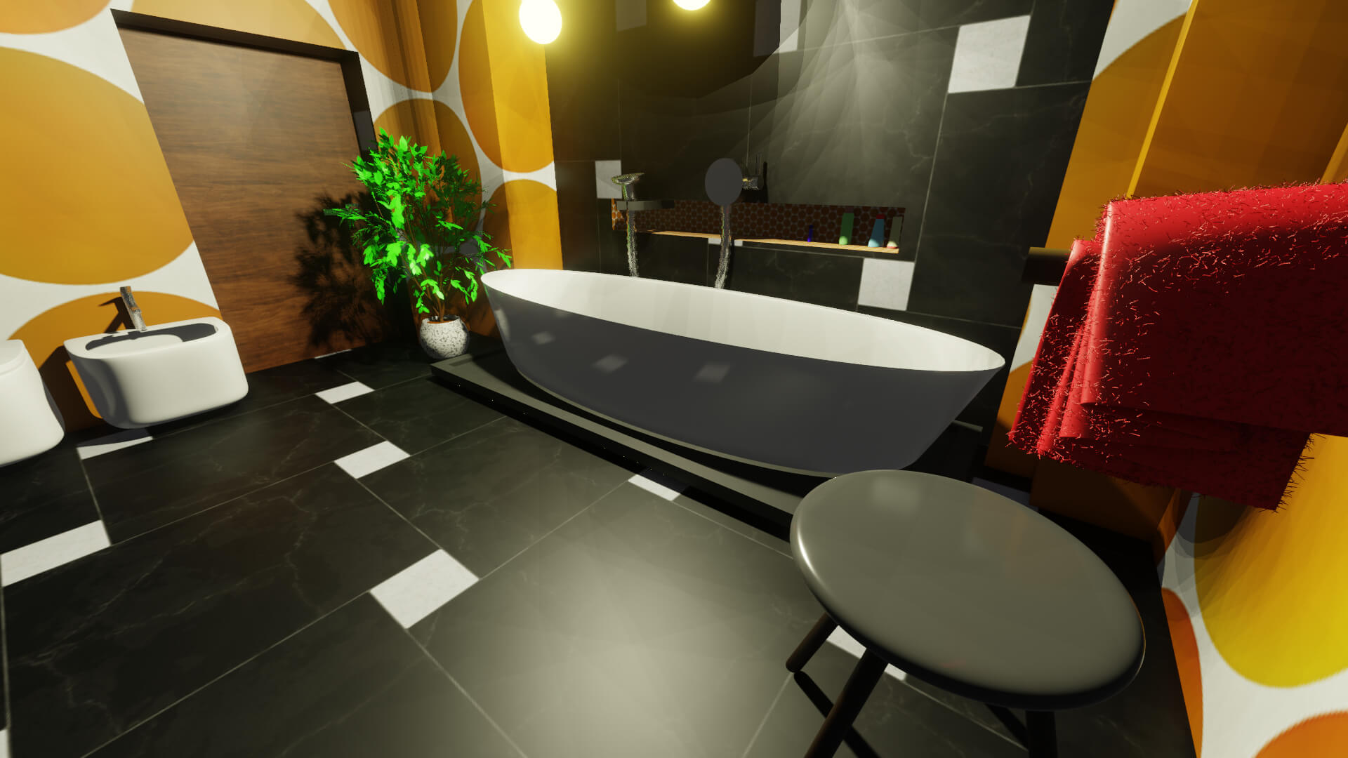 Modern Bathroom - 3D Model by cgDesigner