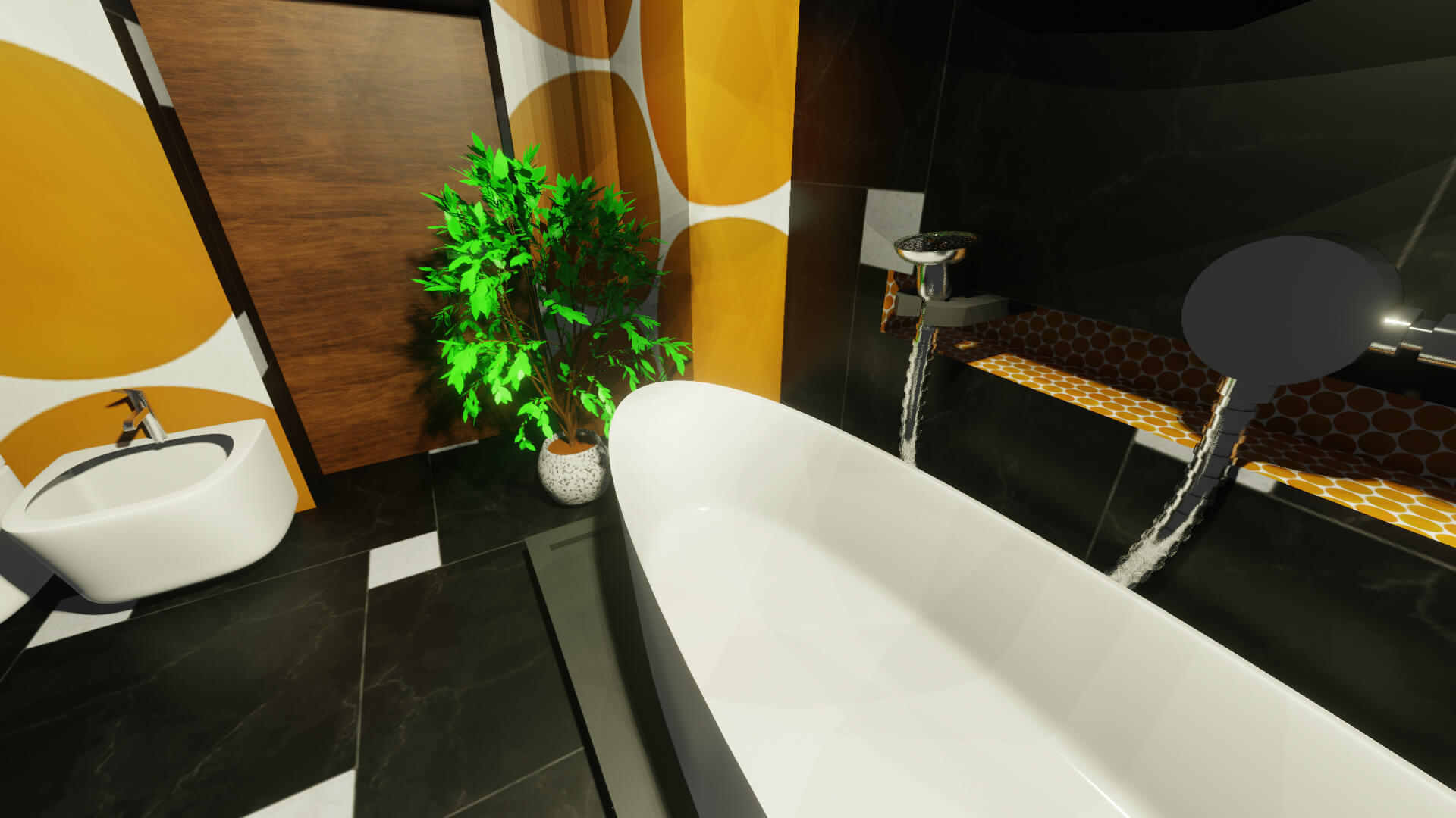 Modern Bathroom - 3D Model by cgDesigner