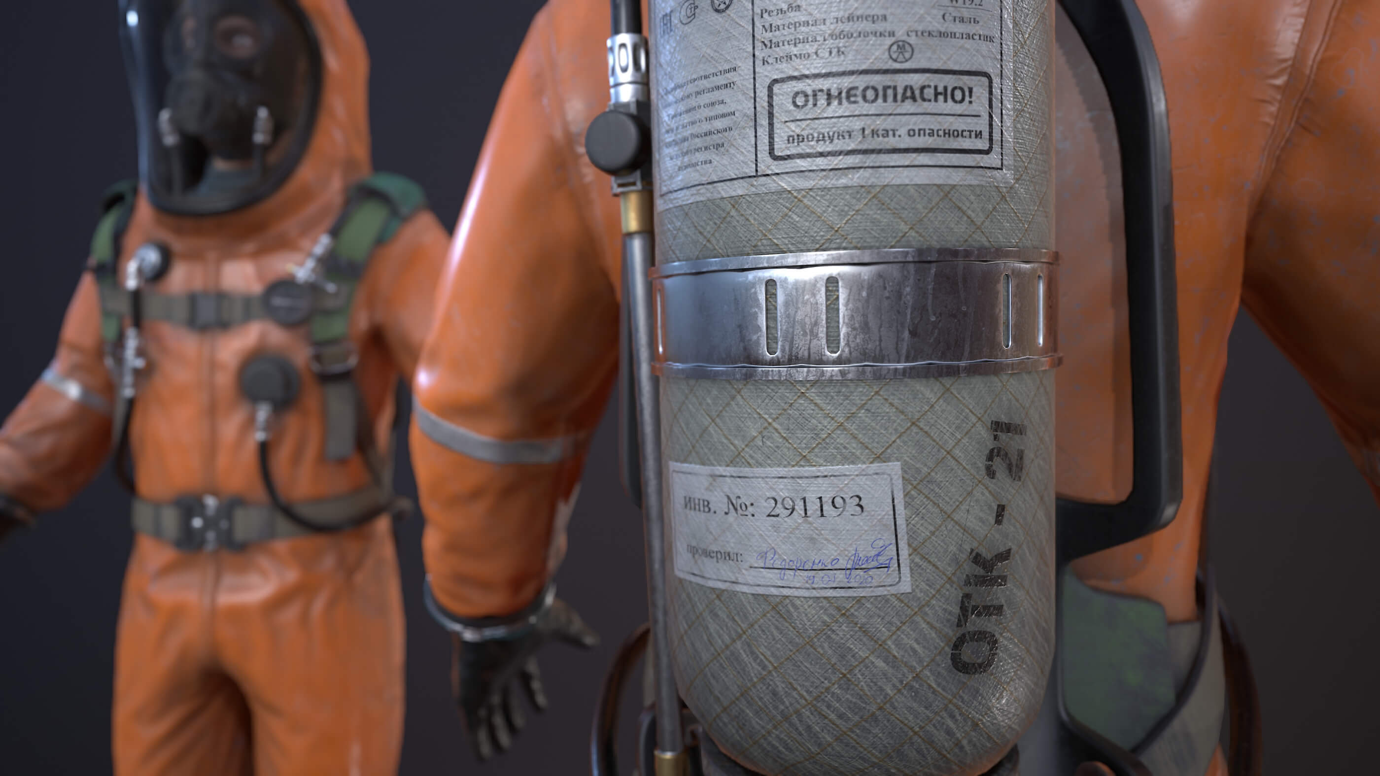 Military Hazmat Suit - 3D Model by CGFED