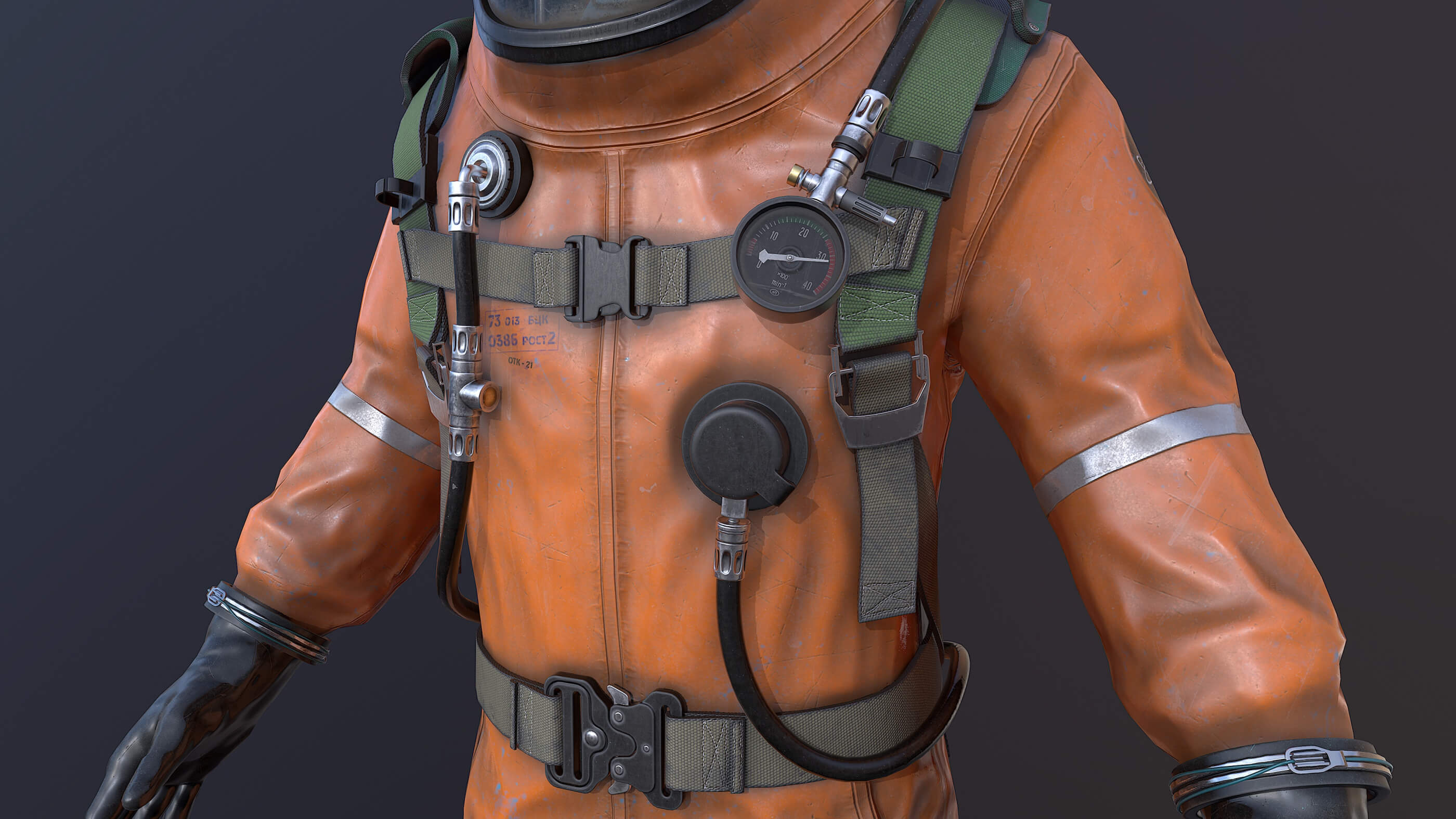 Military Hazmat Suit - 3D Model by CGFED