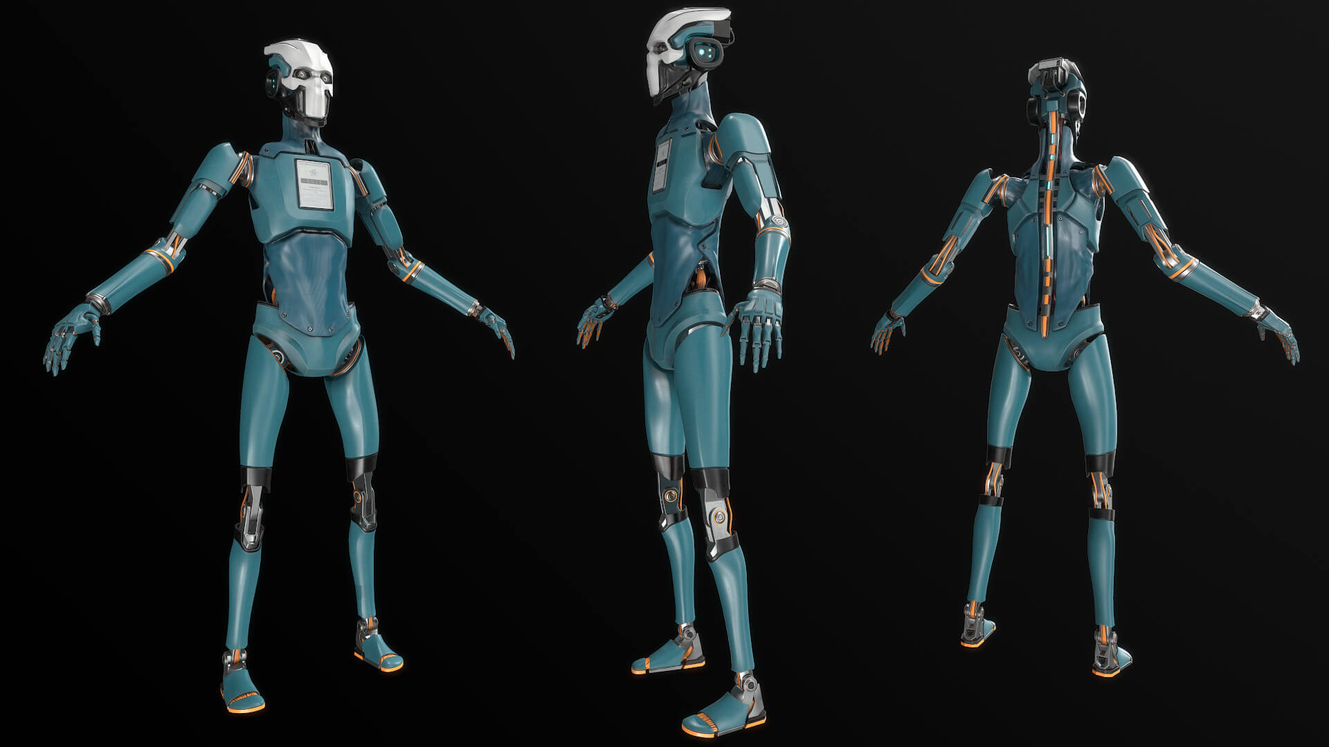 Sci-Fi Robot RM26 3D Model by CGFED