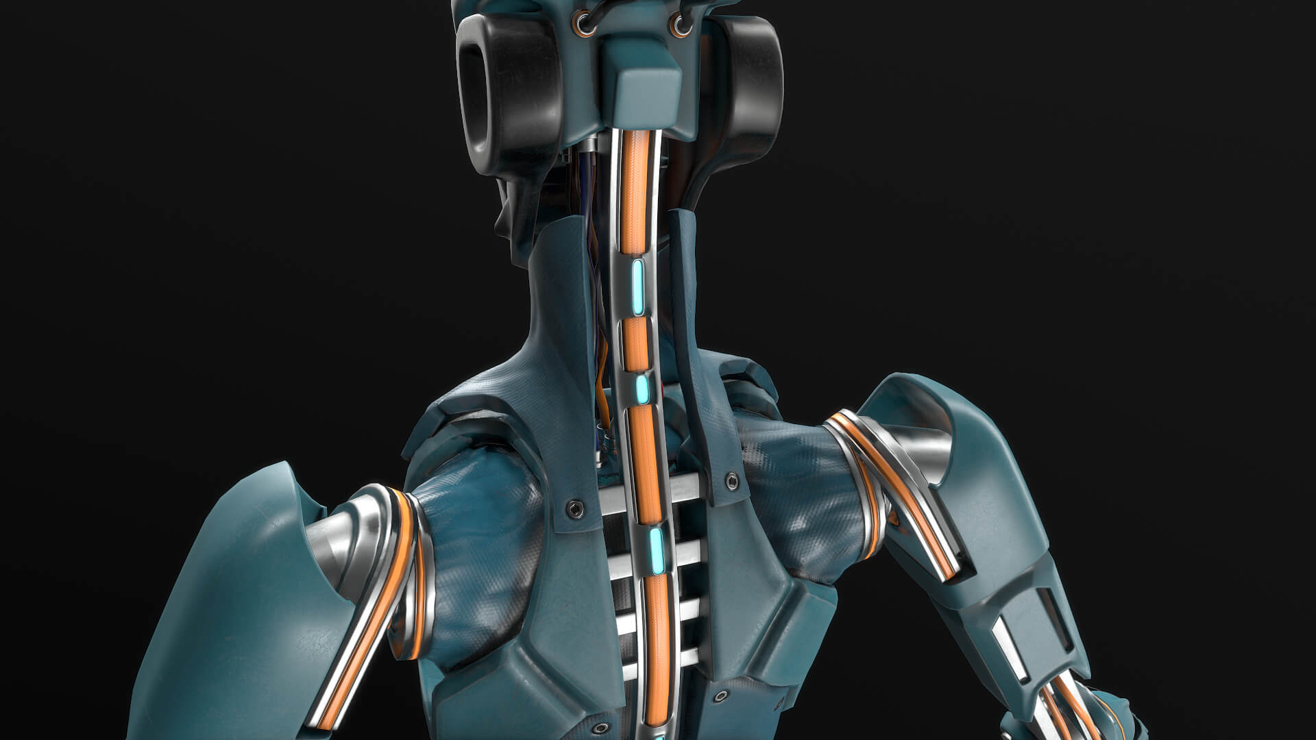 Sci-Fi Robot RM26 3D Model by CGFED