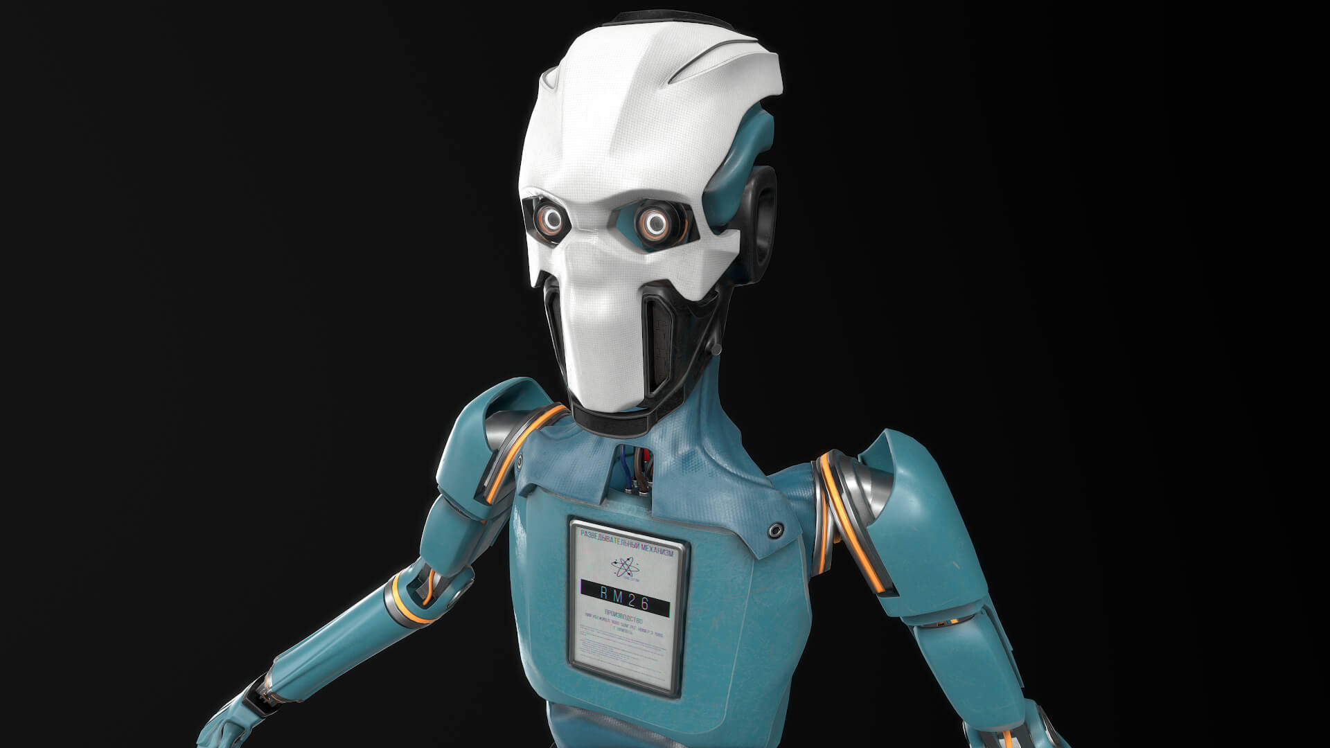 Sci-Fi Robot RM26 3D Model by CGFED
