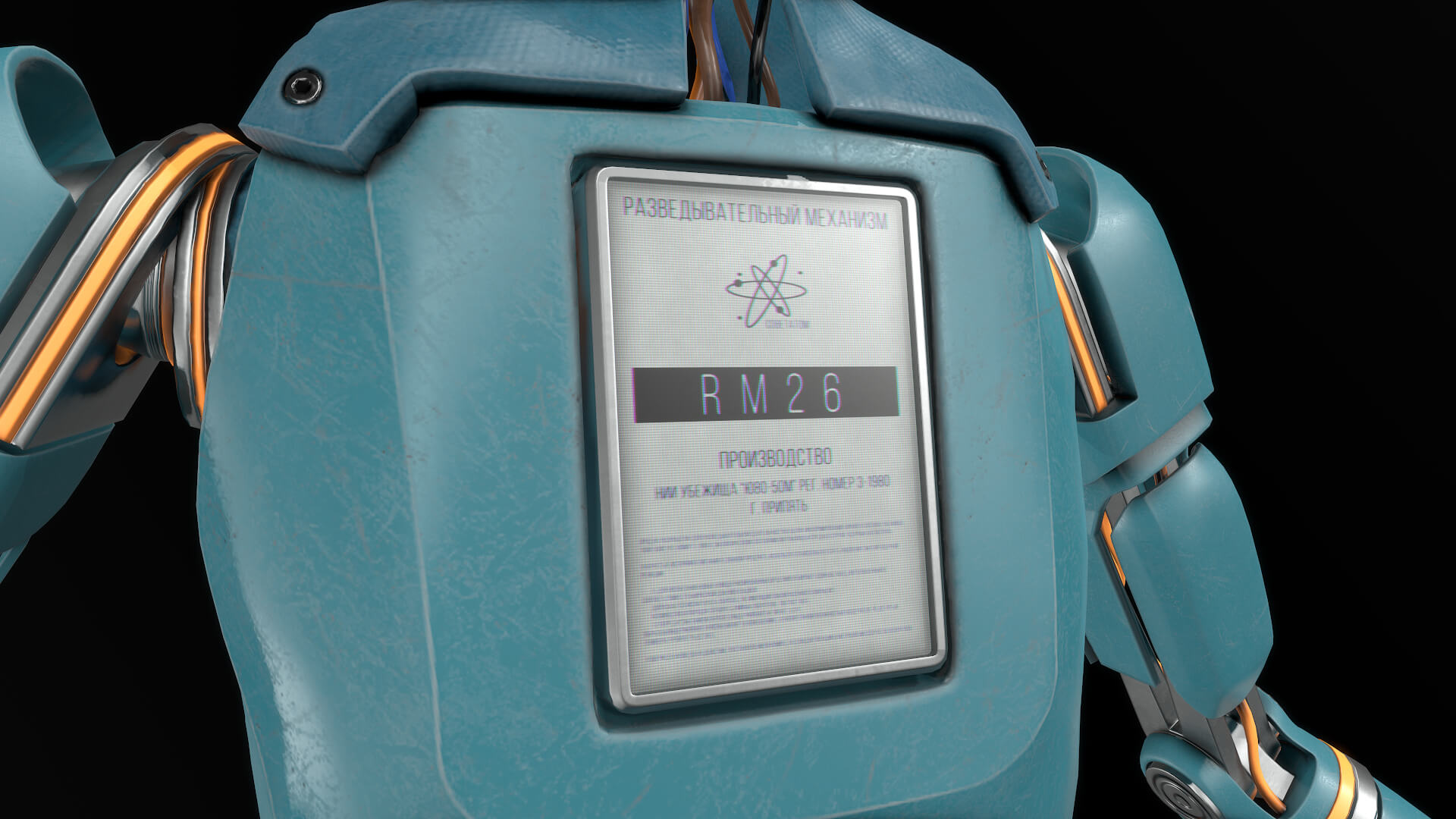 Sci-Fi Robot RM26 3D Model by CGFED