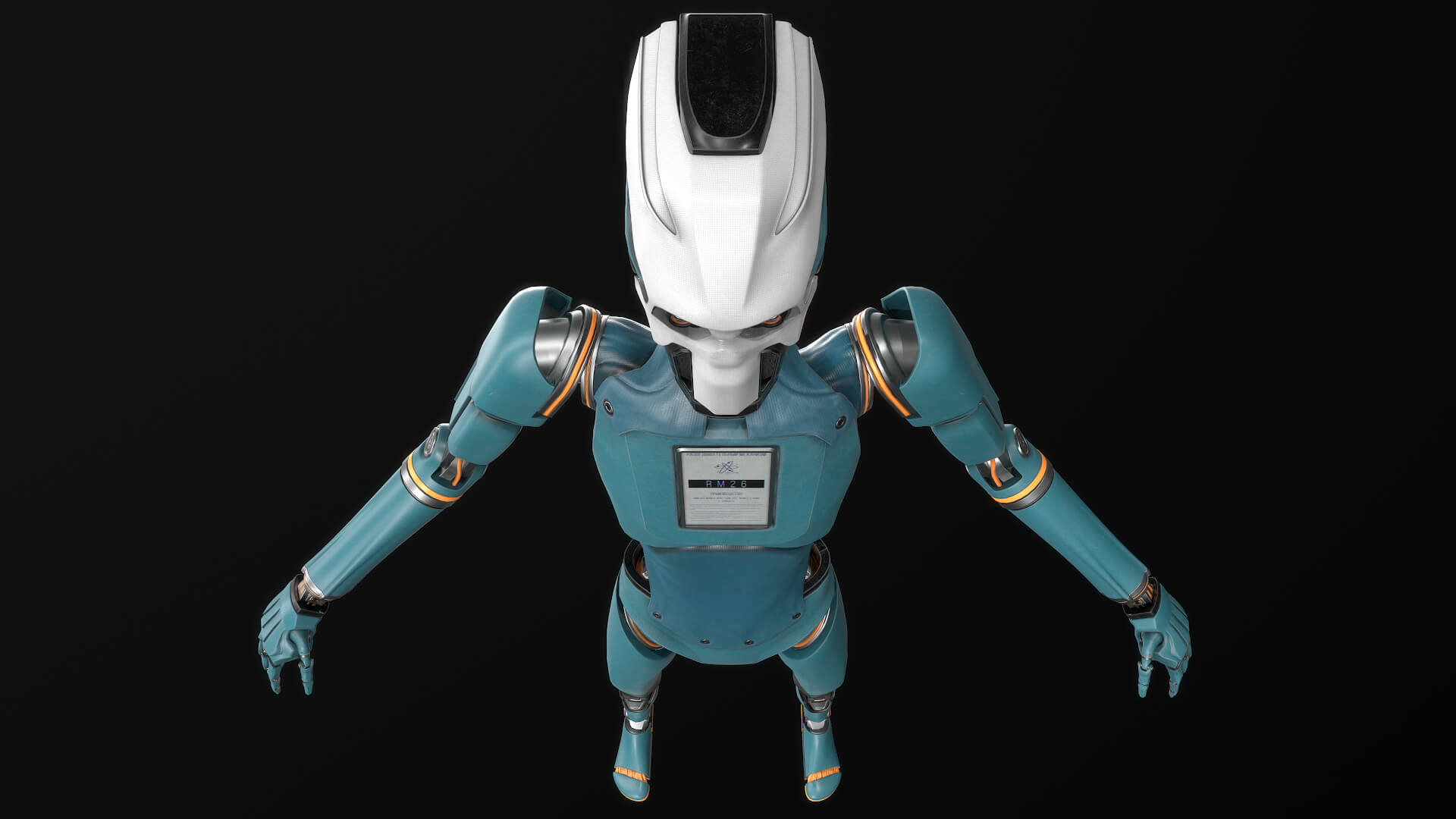 Sci-Fi Robot RM26 3D Model by CGFED
