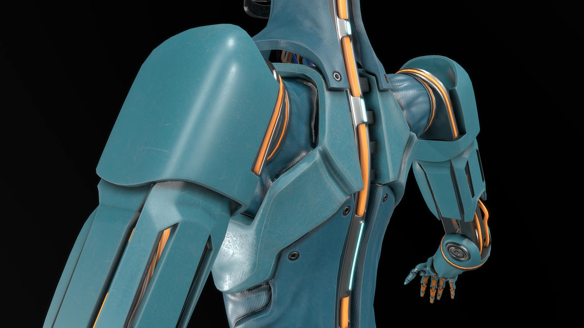 Sci-Fi Robot RM26 3D Model by CGFED
