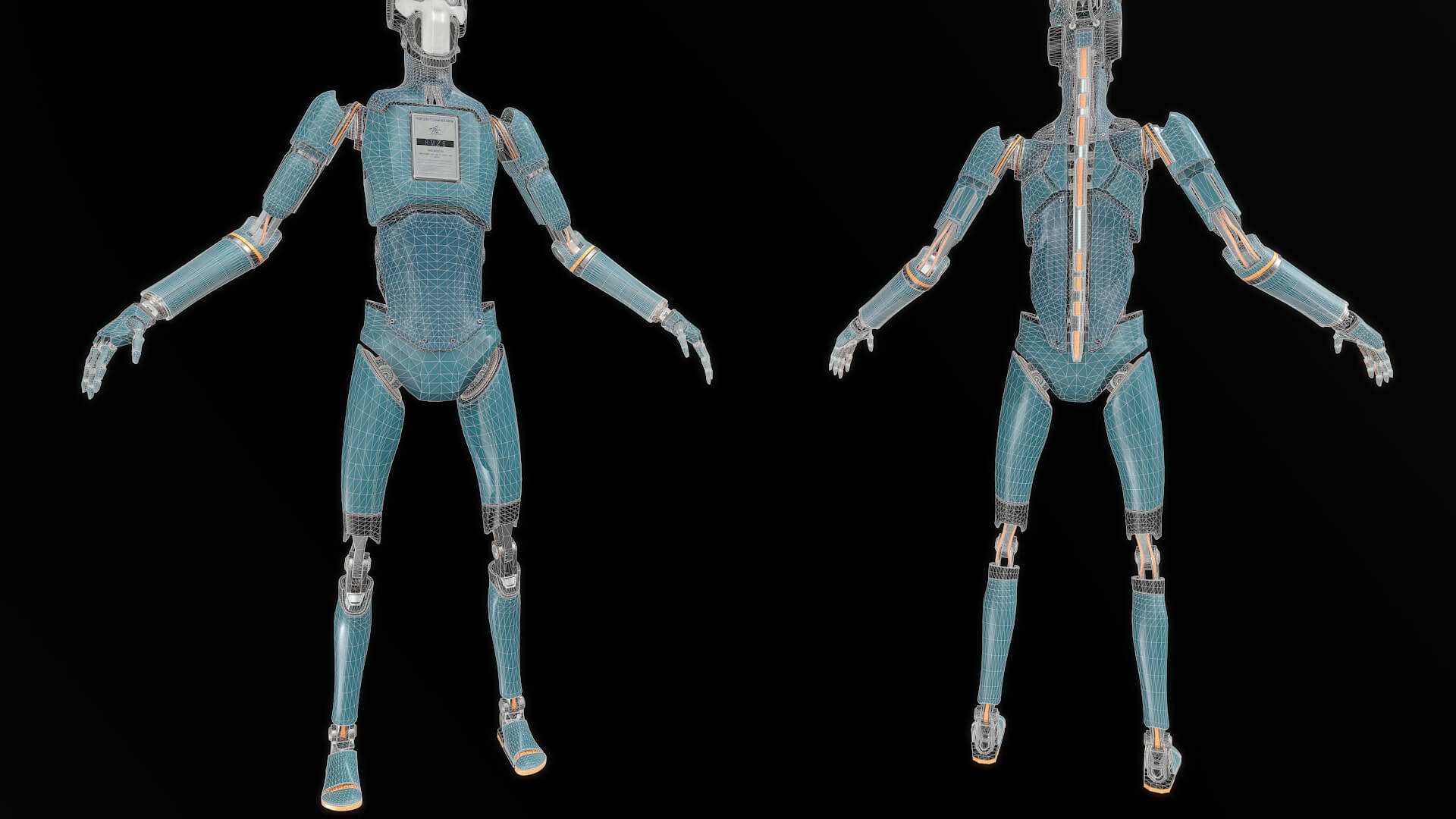 Sci-Fi Robot RM26 3D Model by CGFED