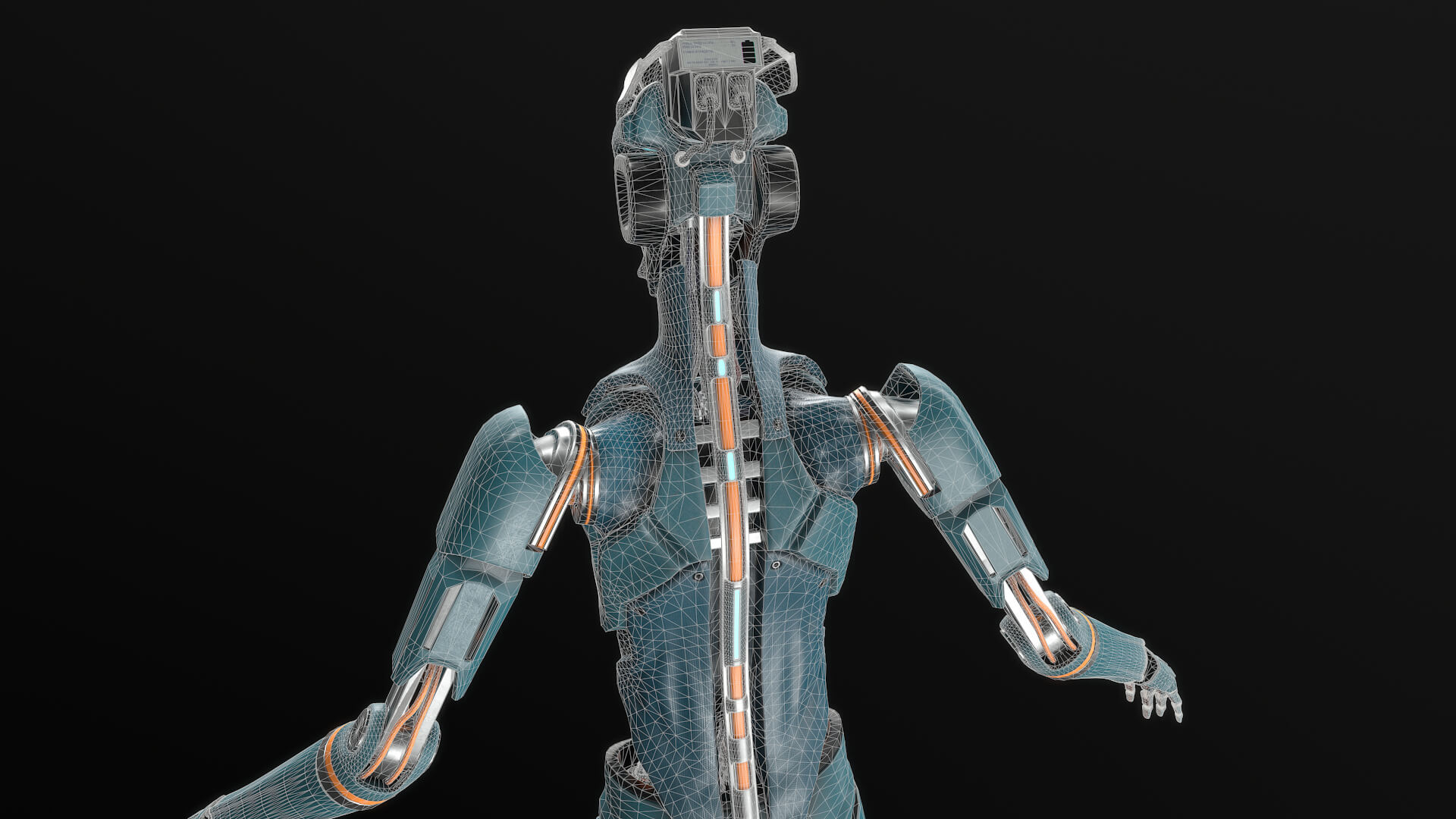 Sci-Fi Robot RM26 3D Model by CGFED