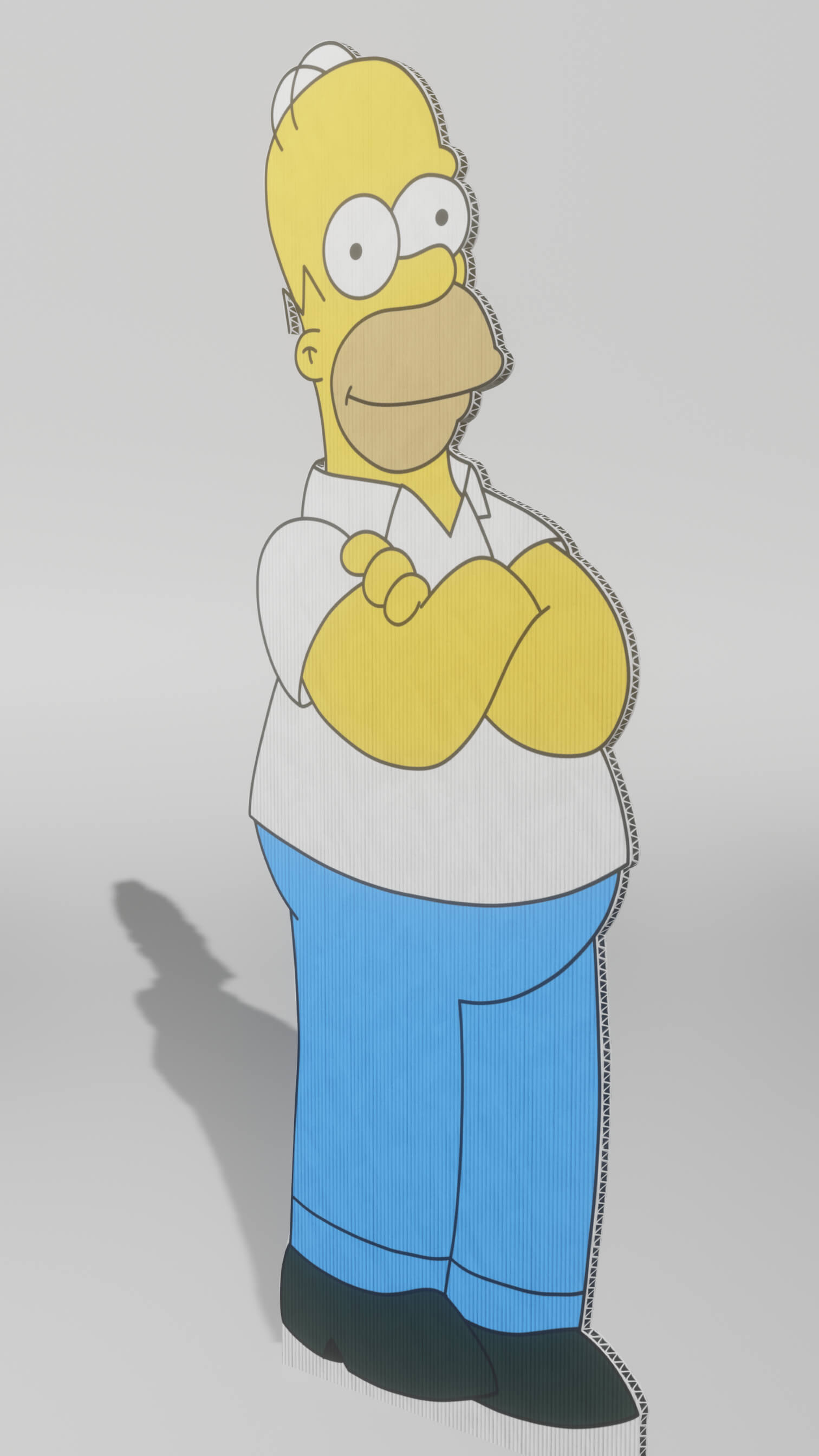 Homer Simpson Cutout - 3D Model by CGFighunter