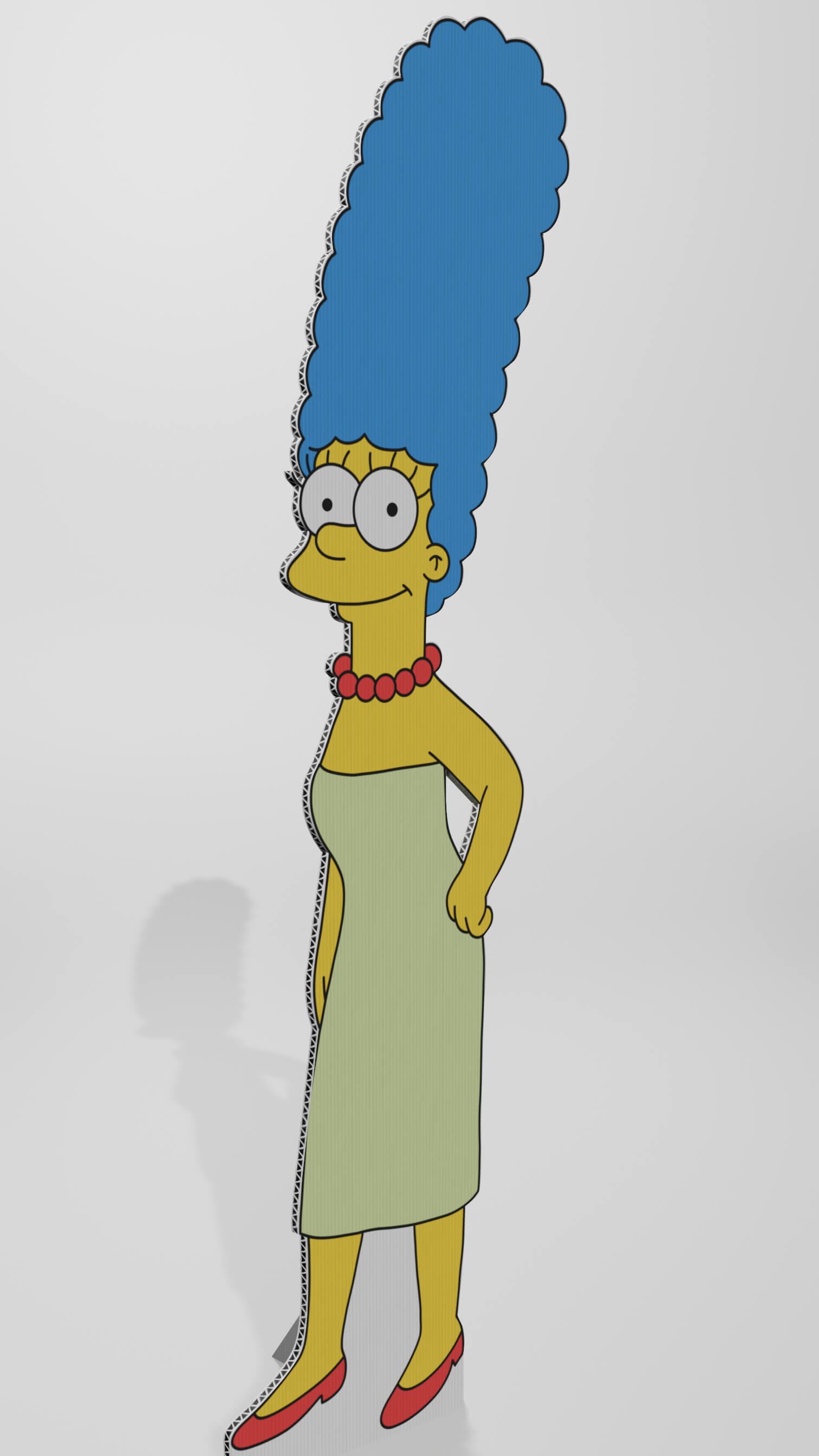 Marge Simpson Cutout - 3D Model by CGFighunter