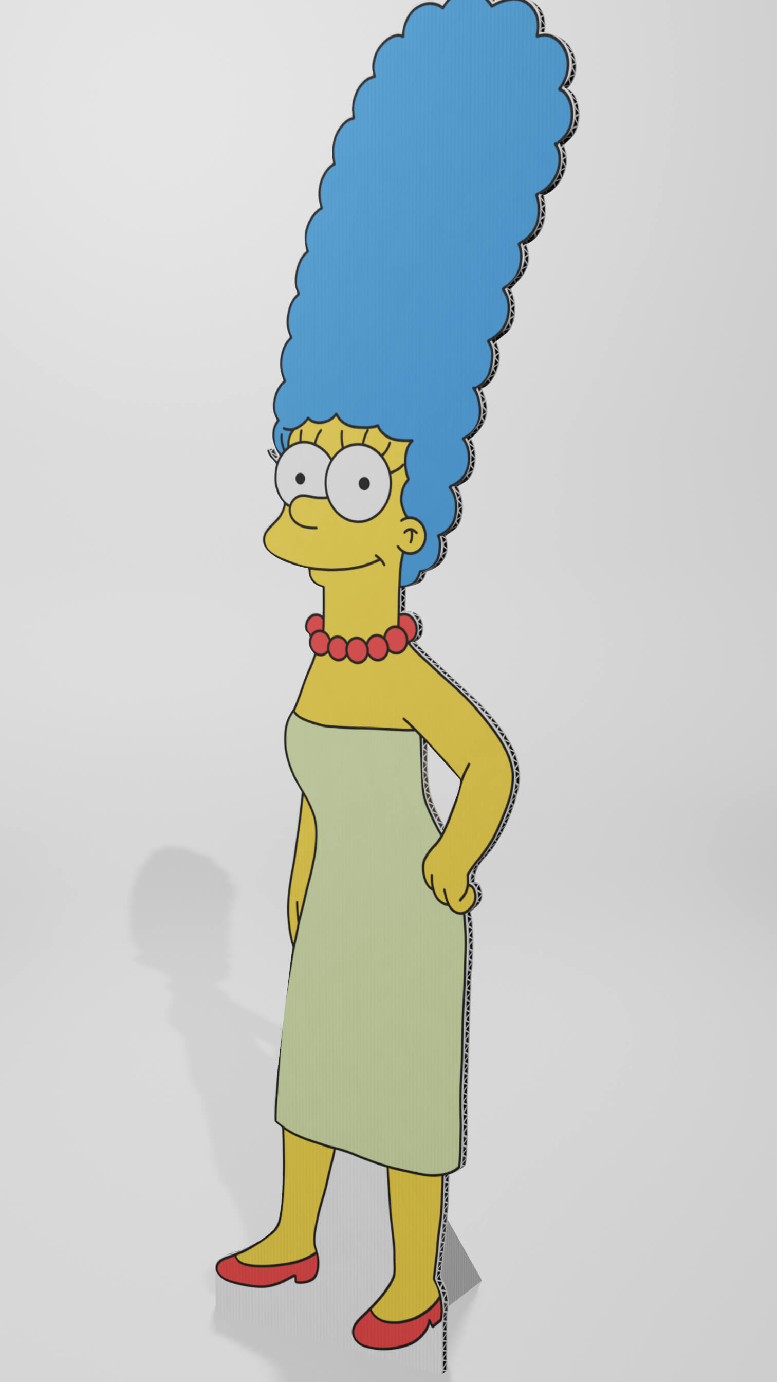 Marge Simpson Cutout - 3D Model by CGFighunter