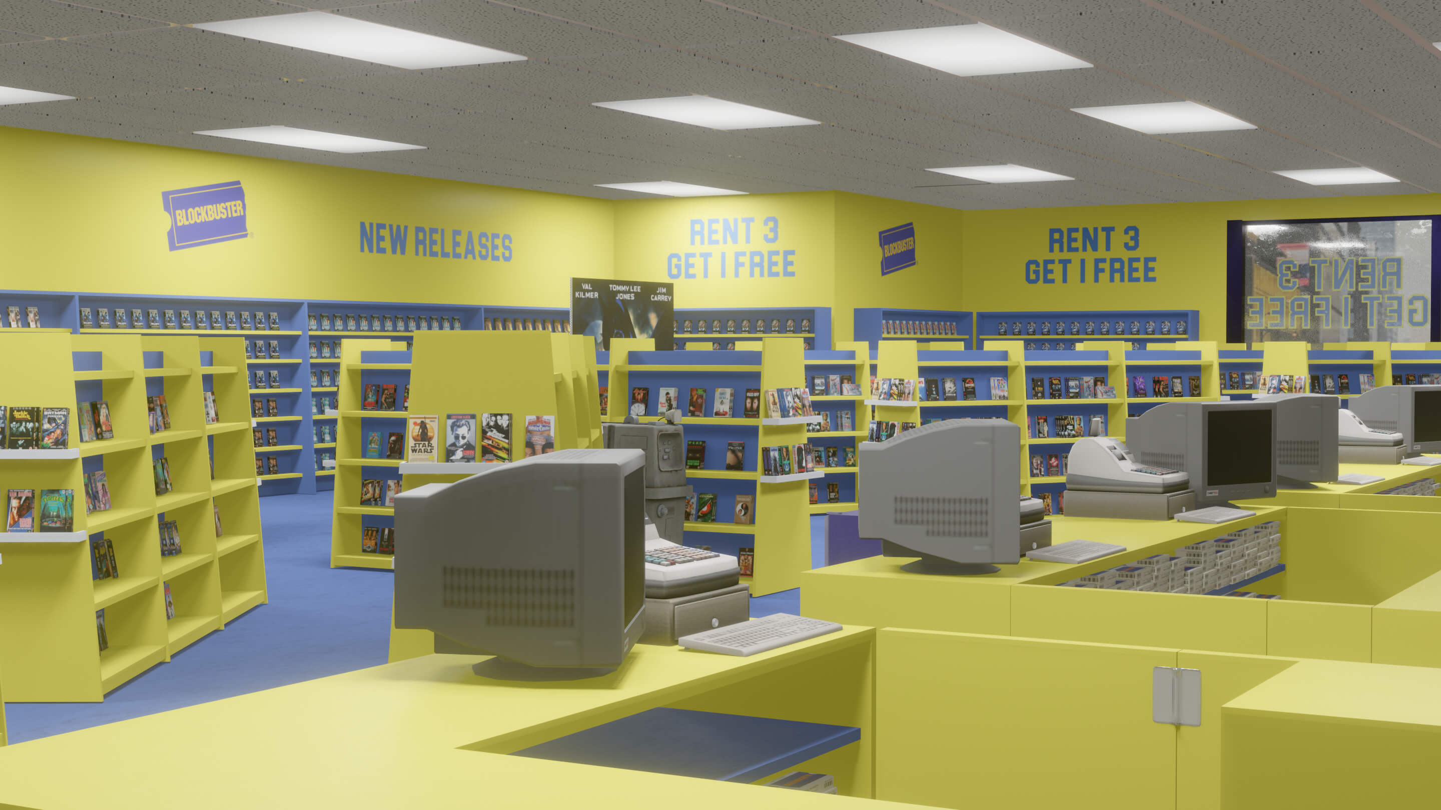 Retro Video Rental Store - 3D Model by CGFighunter