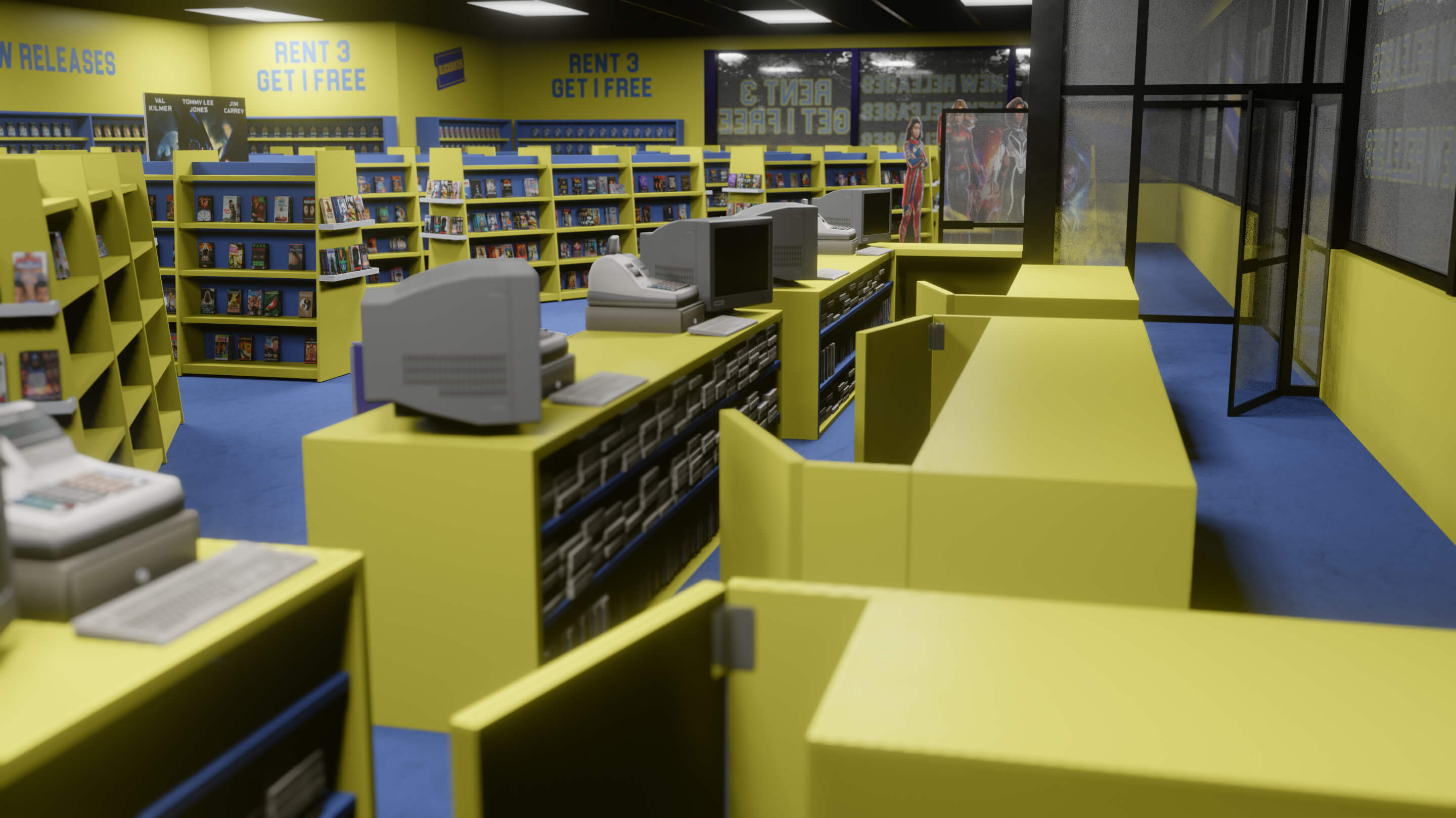 Retro Video Rental Store - 3D Model by CGFighunter