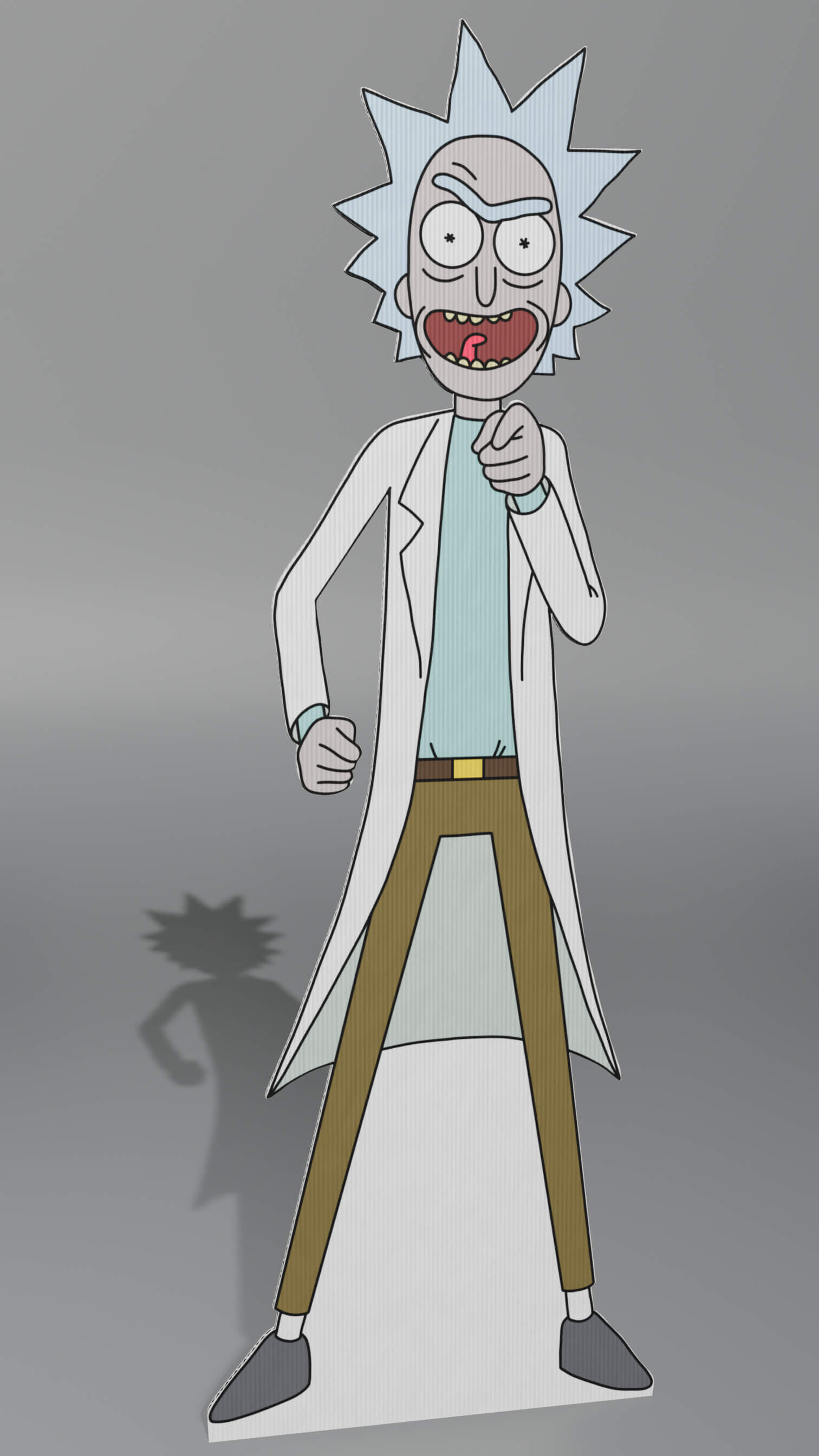 Rick and Morty Cutouts - Free 3D Model by CGFighunter