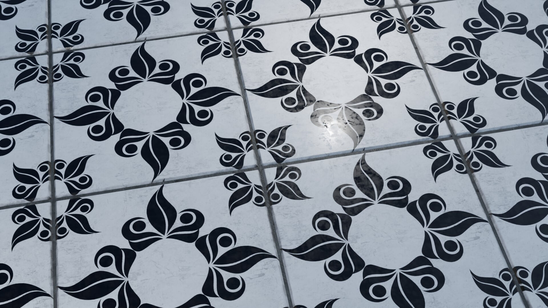 Antique Tiles - 3D Model by CGHawk