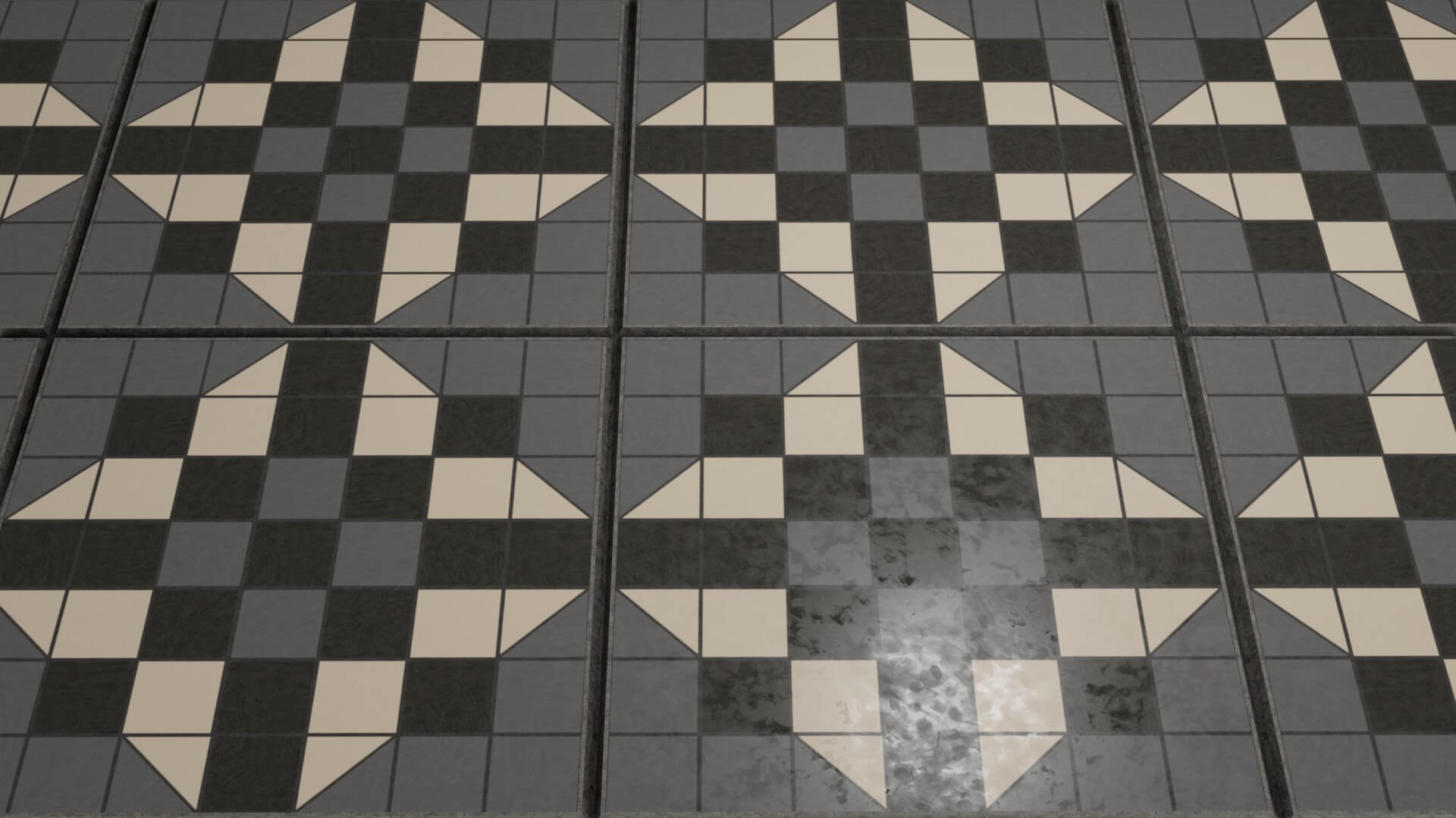 Antique Tiles - 3D Model by CGHawk