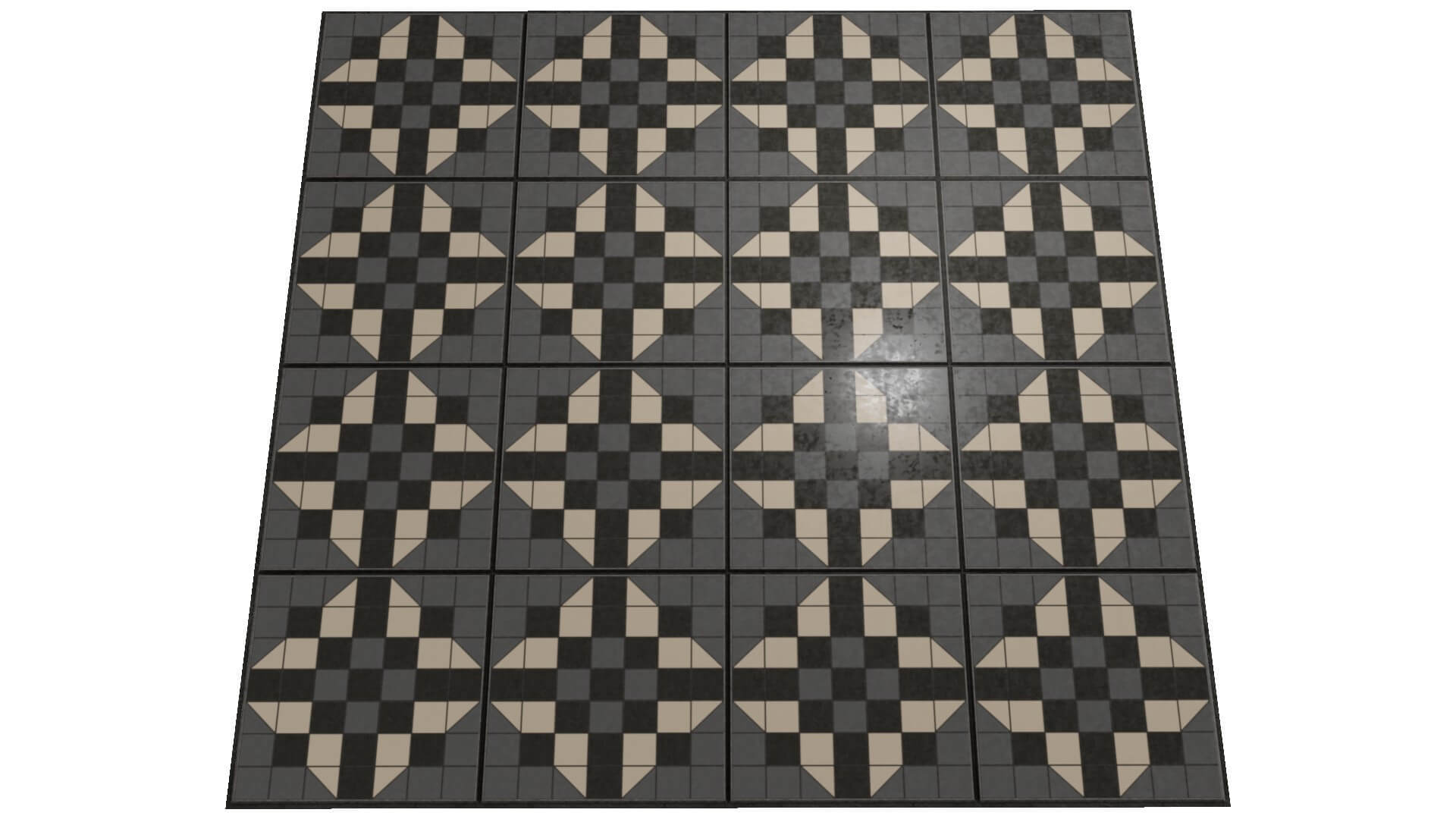 Antique Tiles - 3D Model by CGHawk