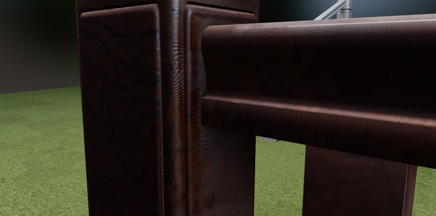Banister & Handrail Set - 3D Model by CGHawk