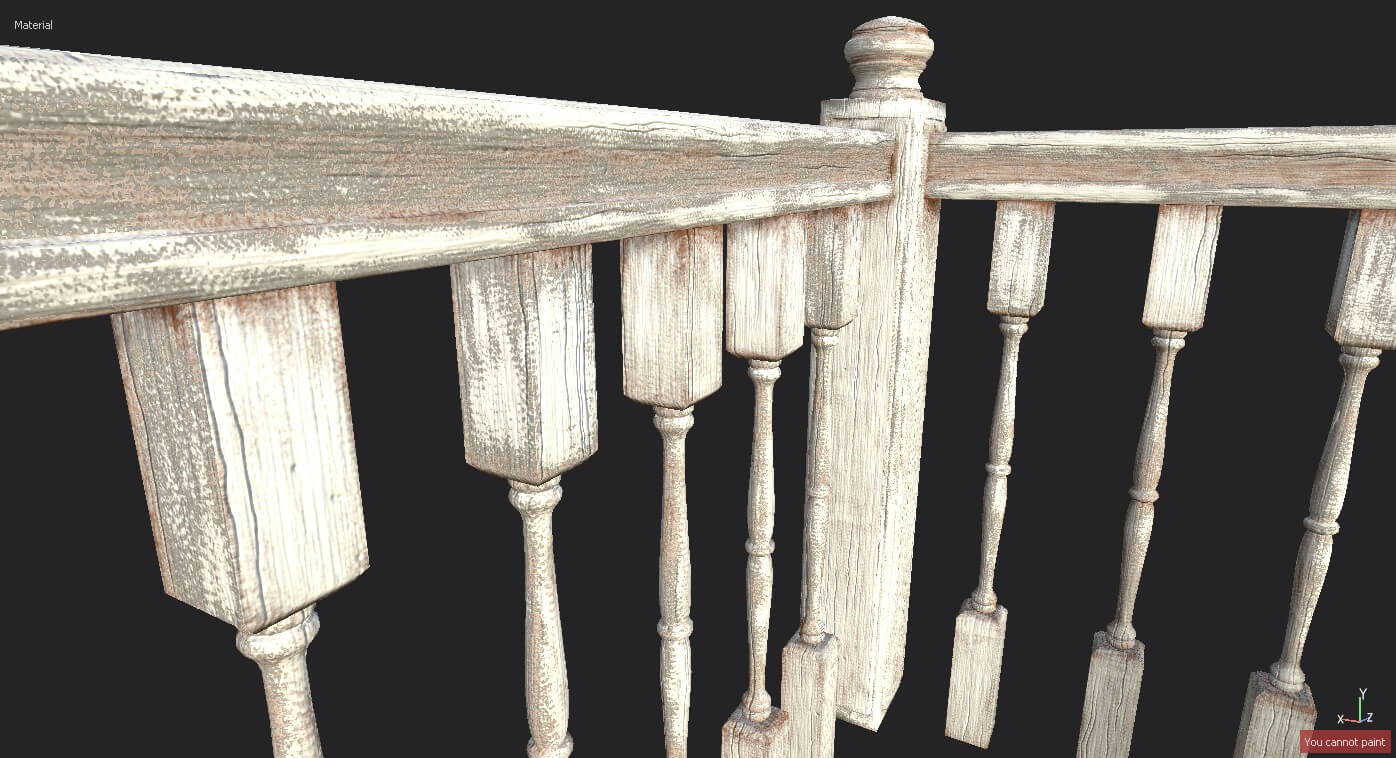 Banister & Handrail Set - 3D Model by CGHawk