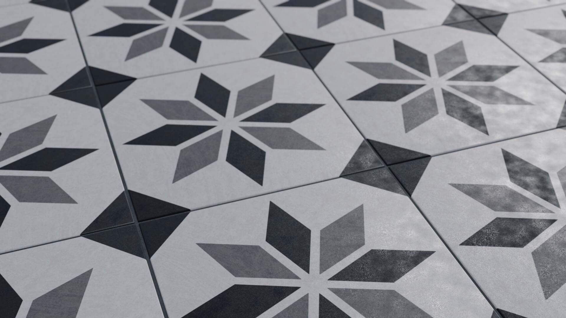 Bathroom Floor Tiles - 3D Model by CGHawk